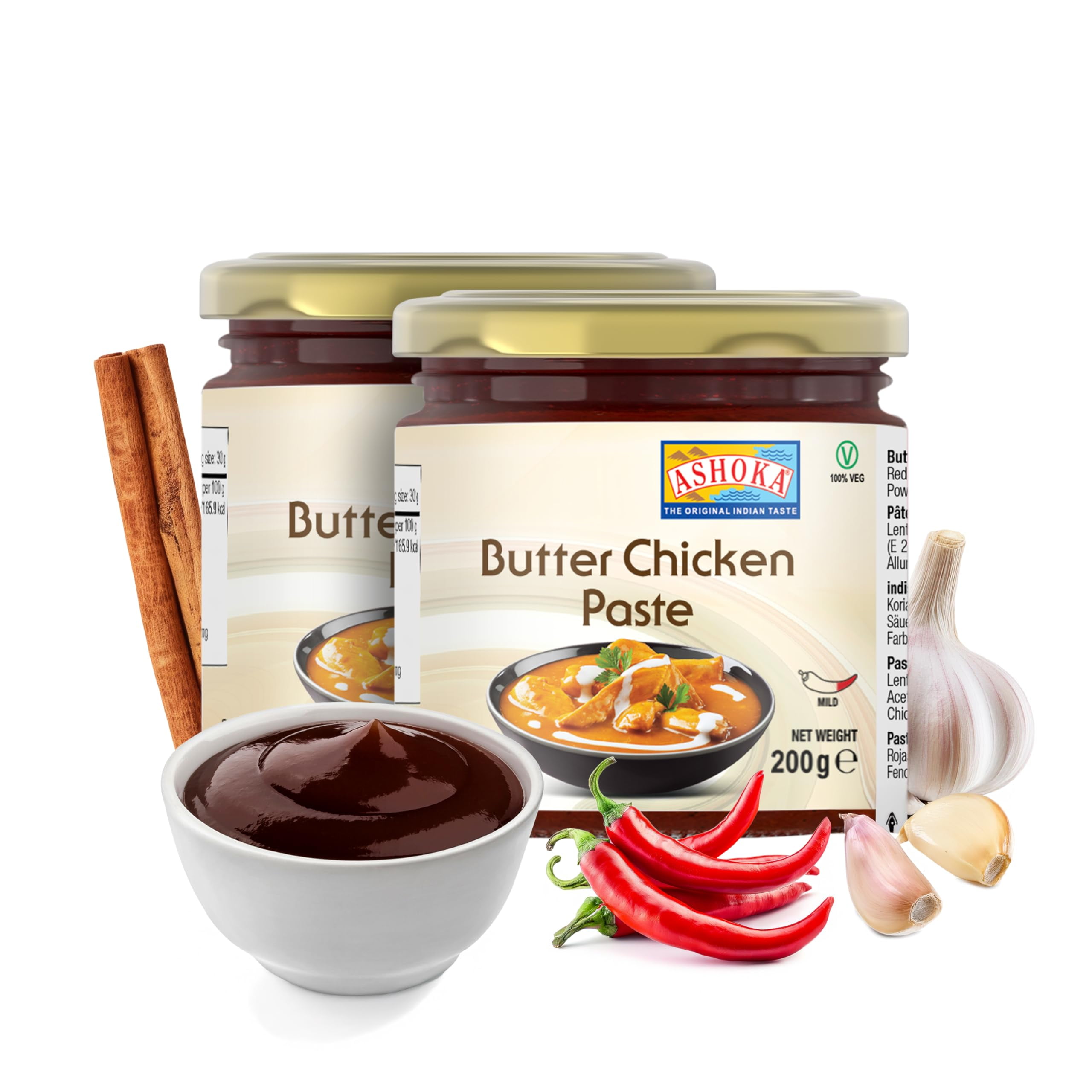 Ashoka Butter Chicken Paste | Vegan | Kosher | Gluten-Free | Easy-to ...