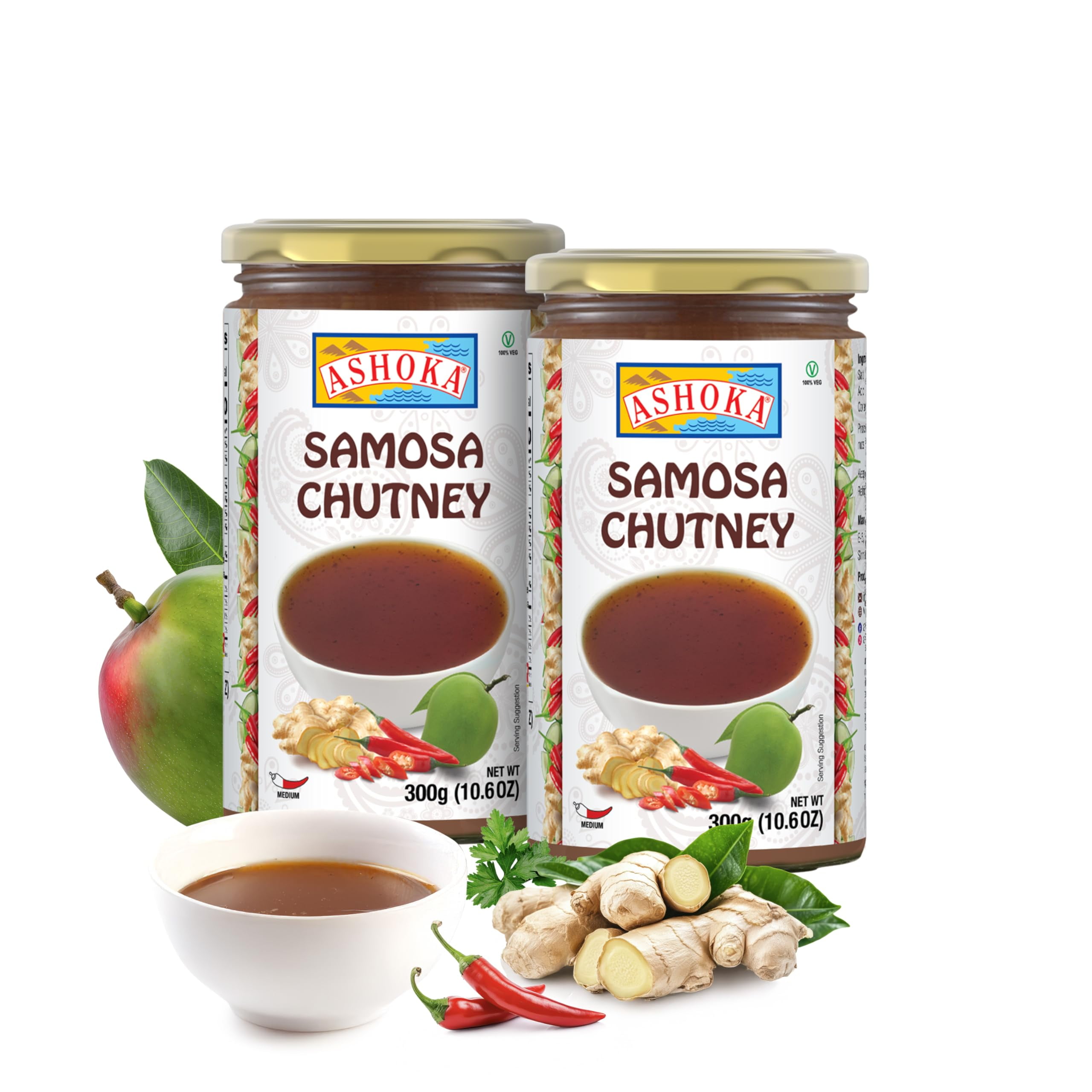 Ashoka Medium Spiced Samosa Chutney | Made with Dry Mango Slices ...