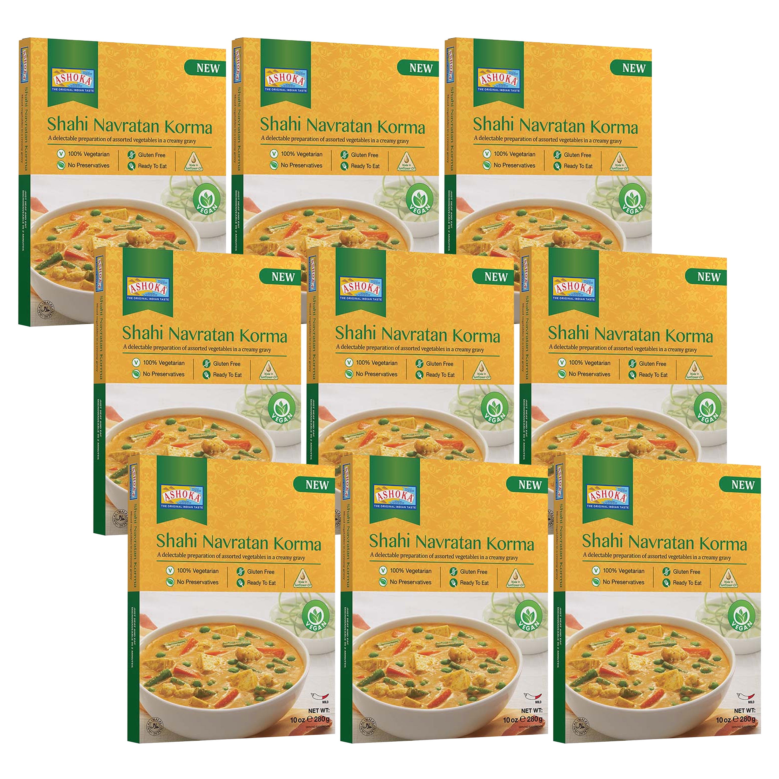 Ashoka Traditional Indian Meals 1932, Vegan Mixed Vegetable Curry, All ...