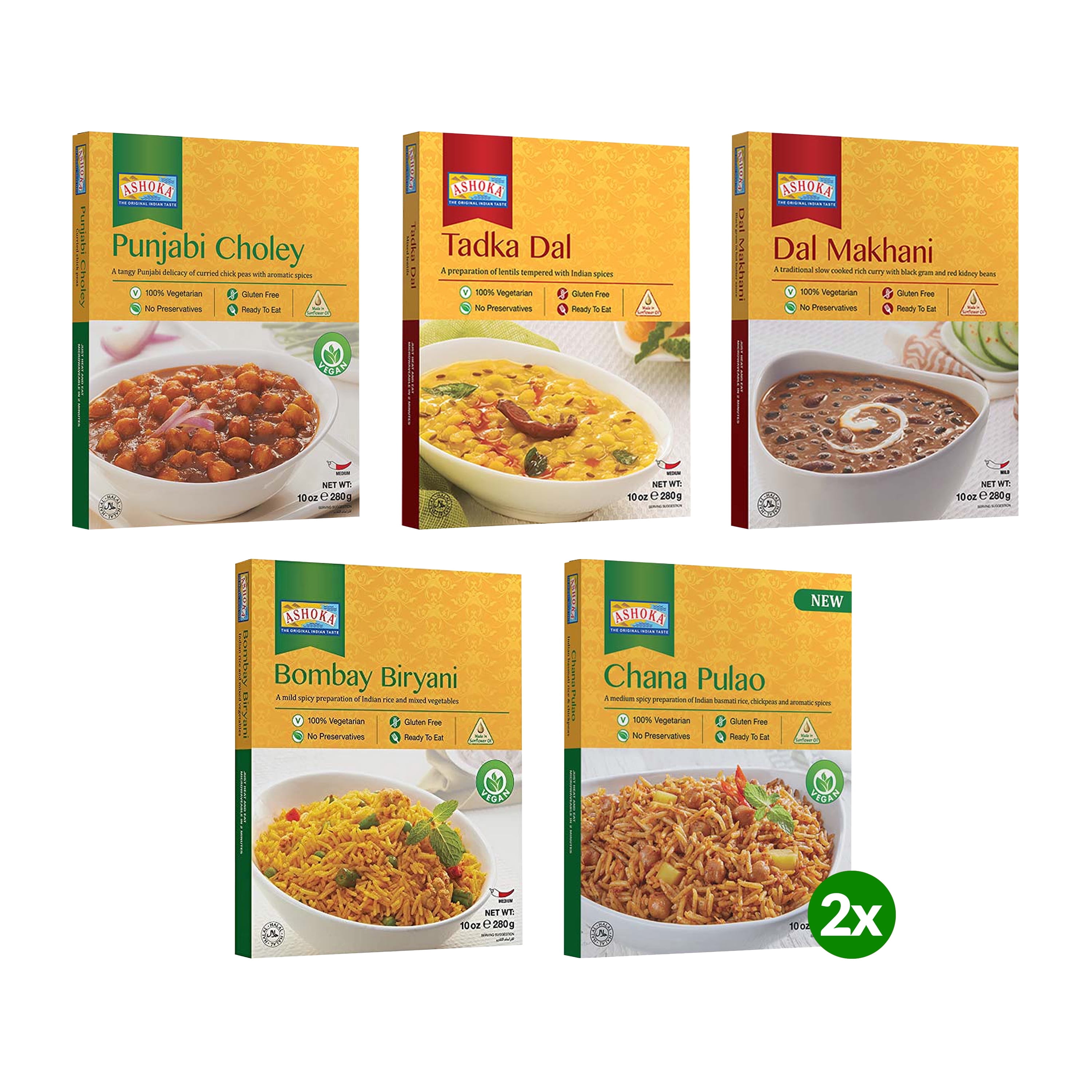 Ashoka Traditional Indian Meals 1932, Vegetarian Beans 'n Rice Meal Kit ...