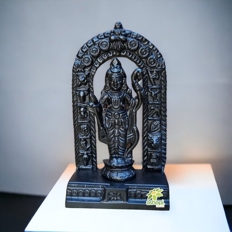Ashopi Brass Ram Lalla Statue with Black Antique Finish |Religious idols| |Brass Idols| |Ram ...