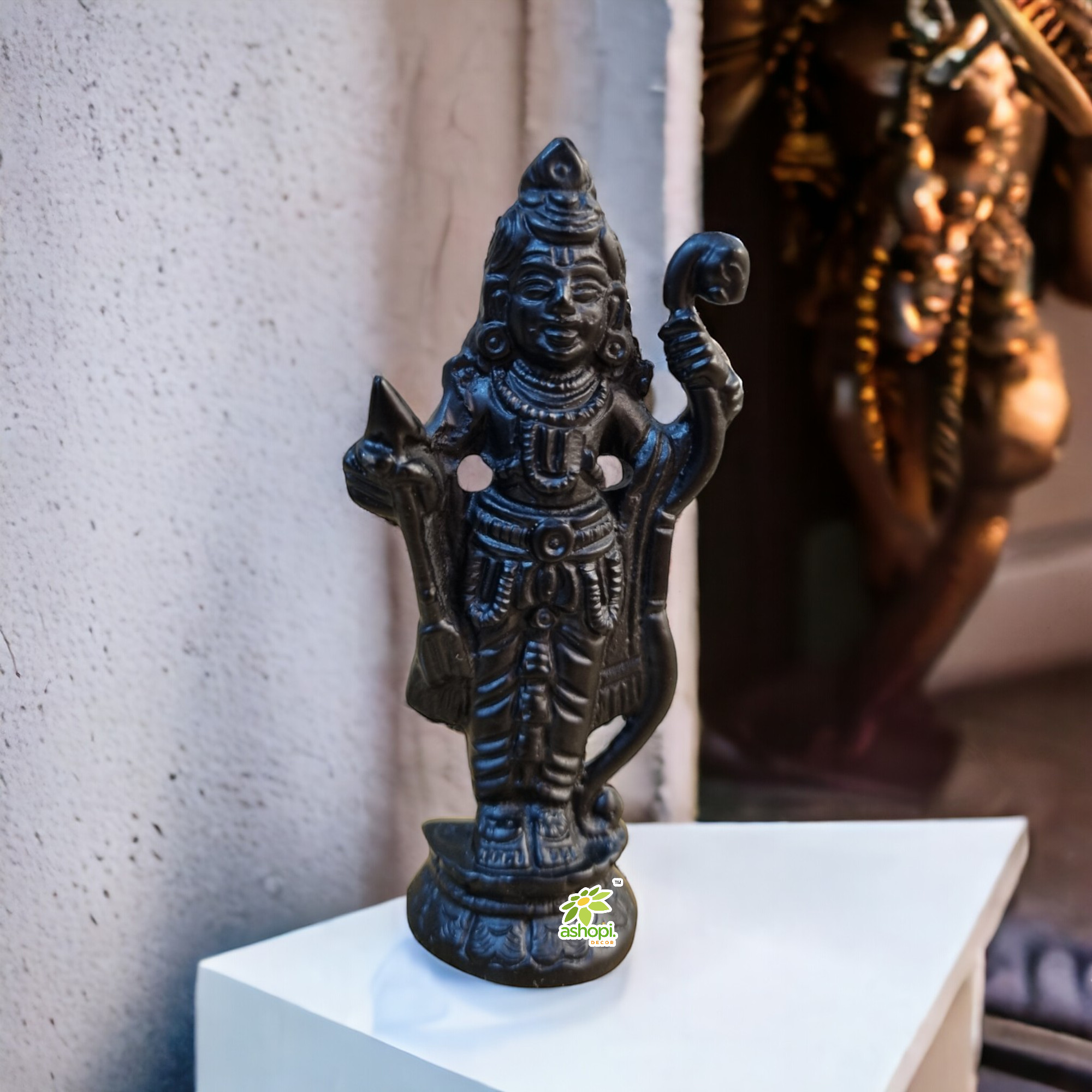 Ashopi Brass Ram Lalla Statue with Black Antique Finish |Religious ...