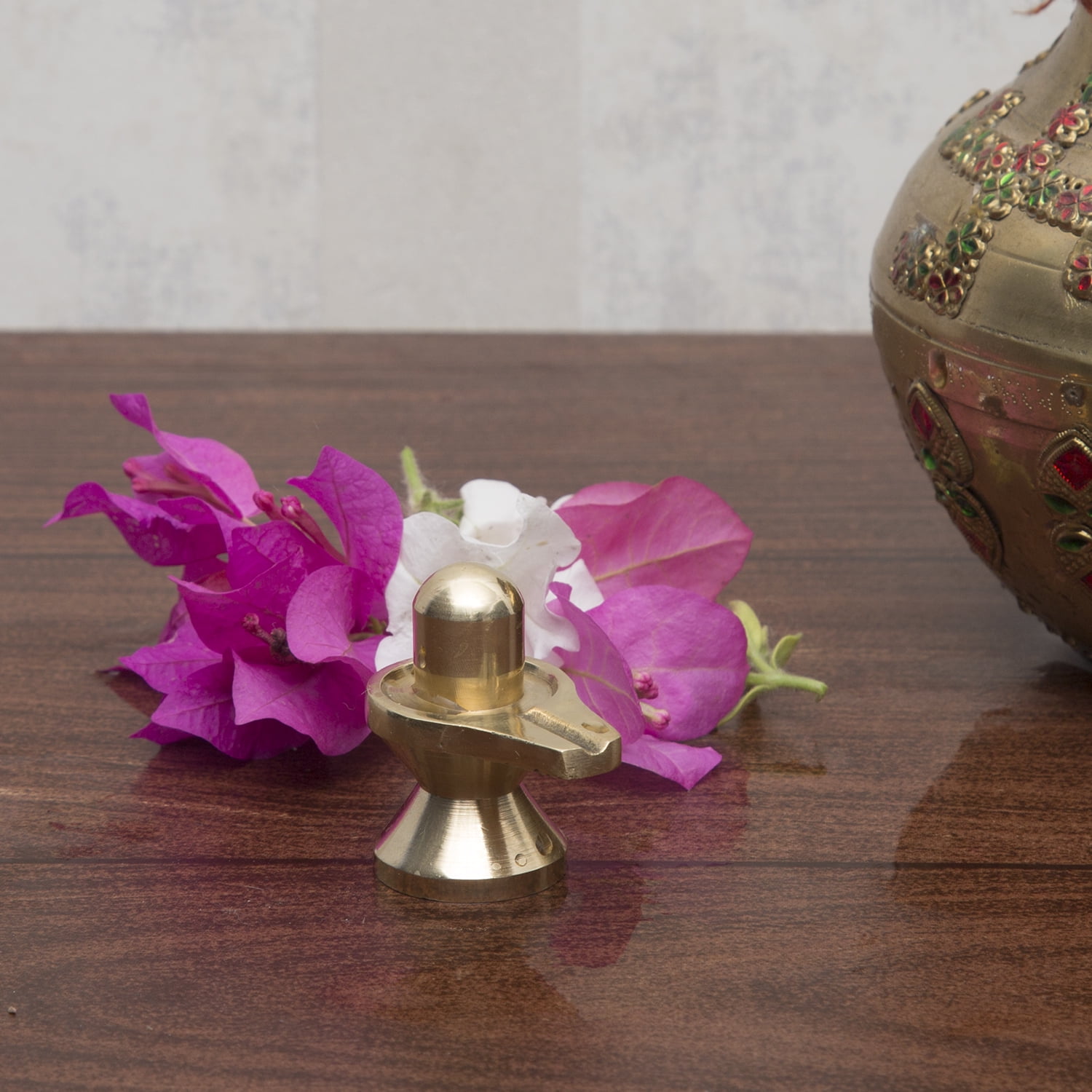 Ashopi Decor Brass Small Shivling for Home Temple and Office Religious ...