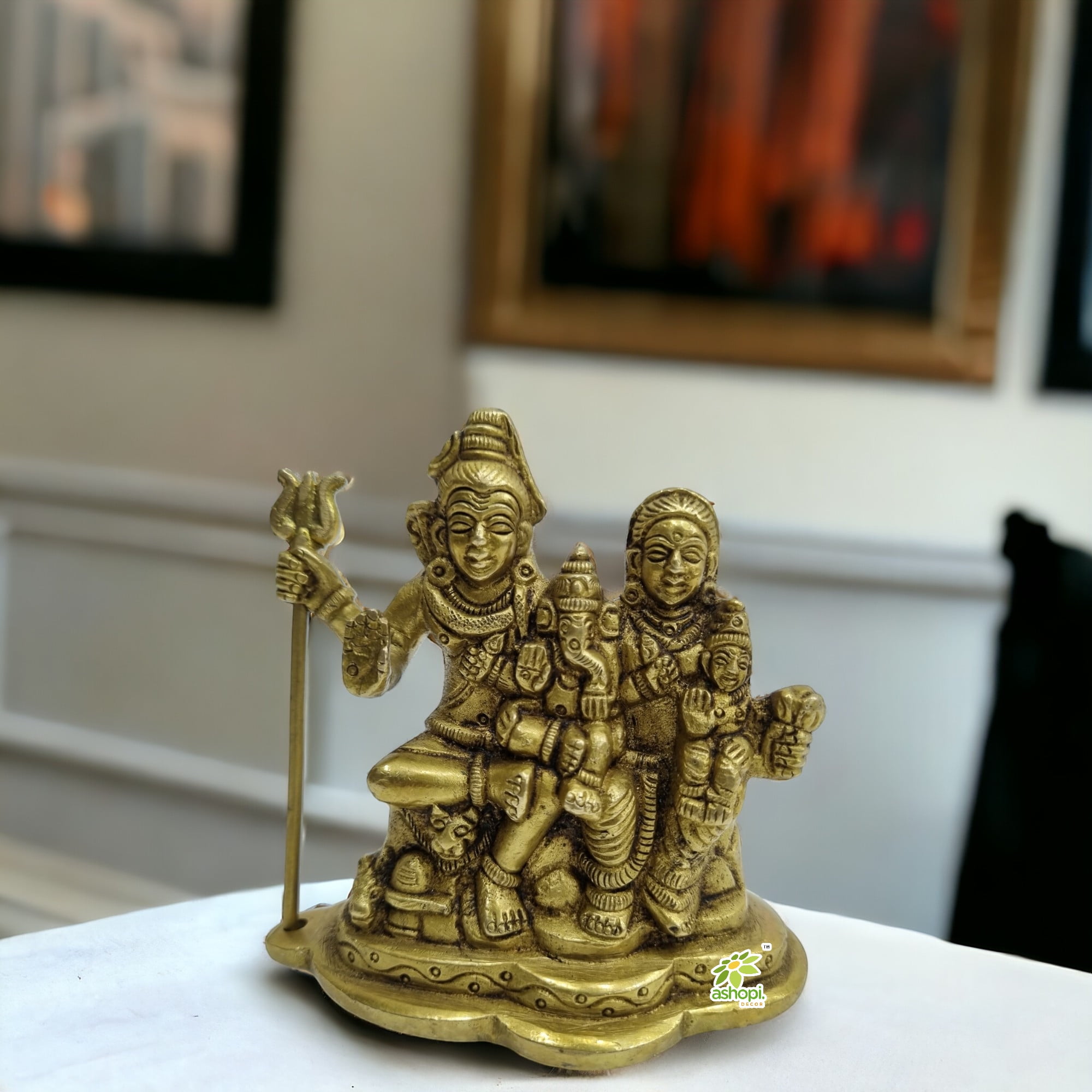 Ashopi Decor Shiva Family Statue, Lord Shiva, Goddess Parvati,Ganesh, Shiv Family Statue, Shiva ...