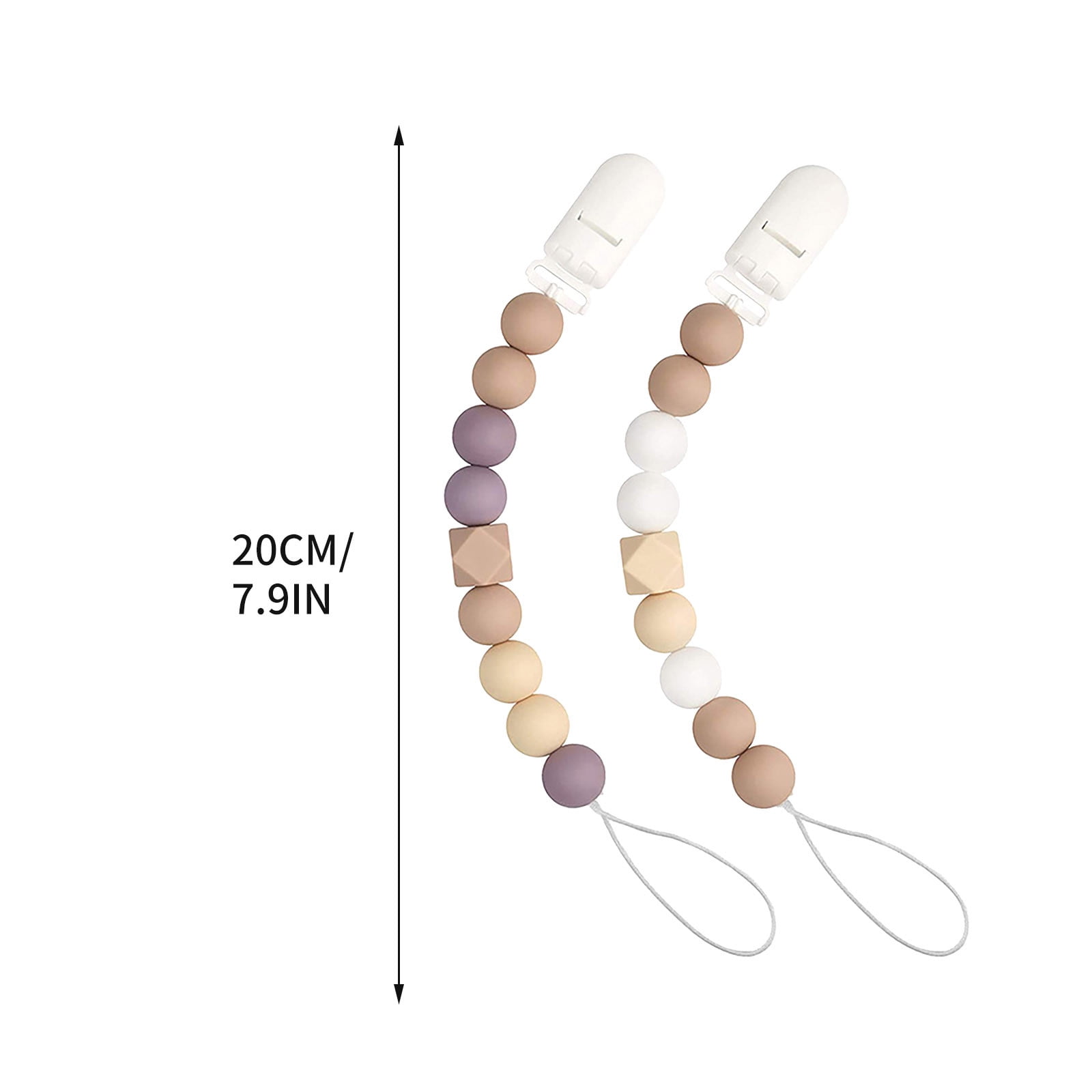 Ashosteey Baby Pacifier Clips,Silicone Pacifier Holder with One Piece ...