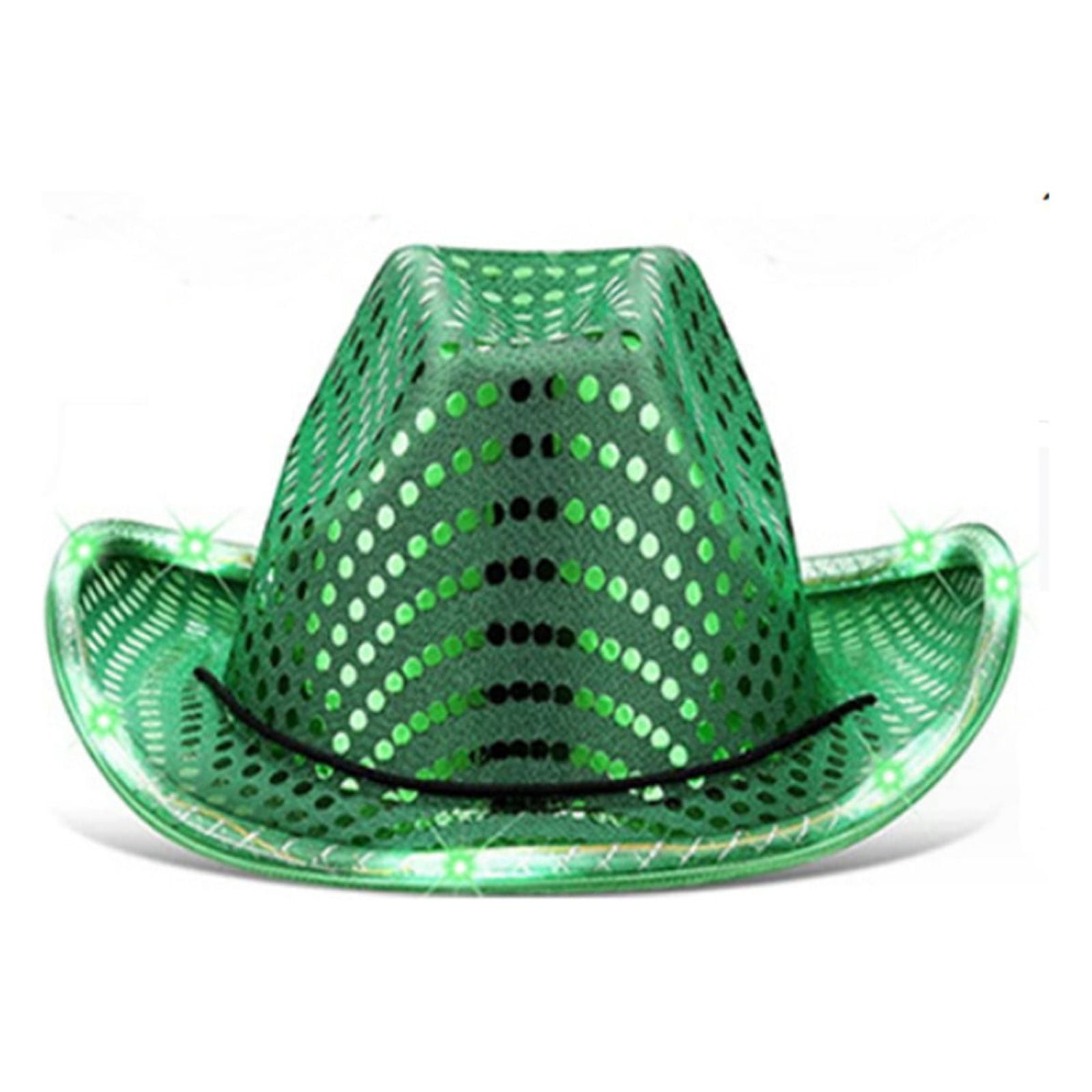 Ashosteey Cowboy Light up Hat,Lights LED Cowboy Cowgirl Hat LED ...