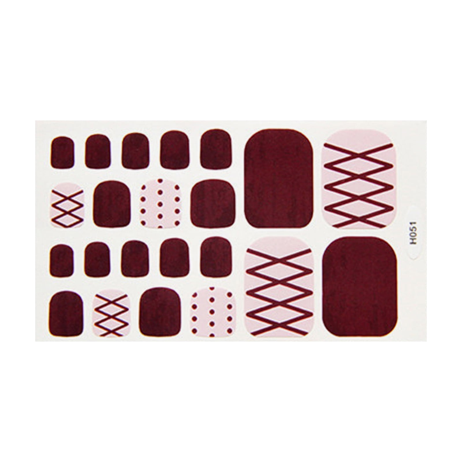 Ashosteey Foot Stickers Foot Nail Stickers For Female DIy Nail ...