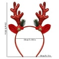 Ashosteey Glitter Deer Antler Headband Christmas Reindeer Antlers