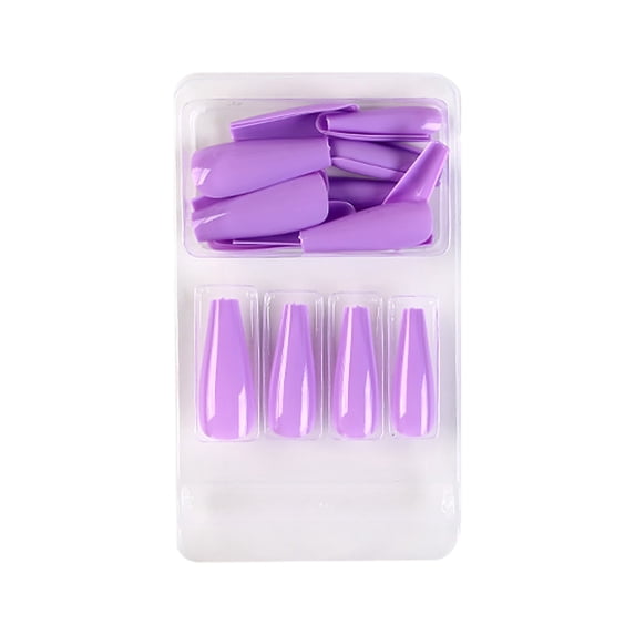 Ashosteey Long Fake Nails Coffin Fake Nails Long Acrylics Full Cover ...
