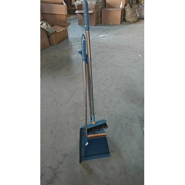 Broom & Dustpan Set, with 33 Inch Long Handle, Broom with Dustpan, Broom and Dustpan Set for ...
