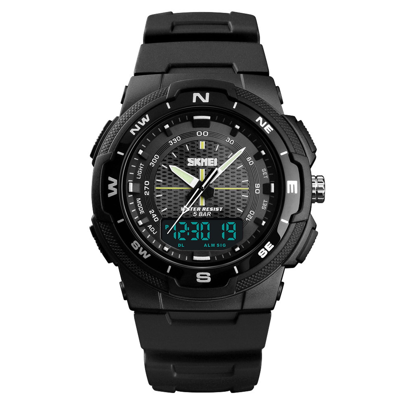 Ashosteey Men's Digital Sports Watch Large Face Waterproof Wrist ...