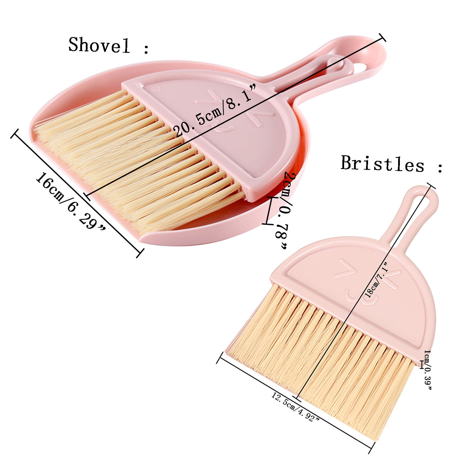 Ashosteey Mini Broom and Dustpan for Housekeeping-Small Brush Set Table Top Brush Portable Table ...