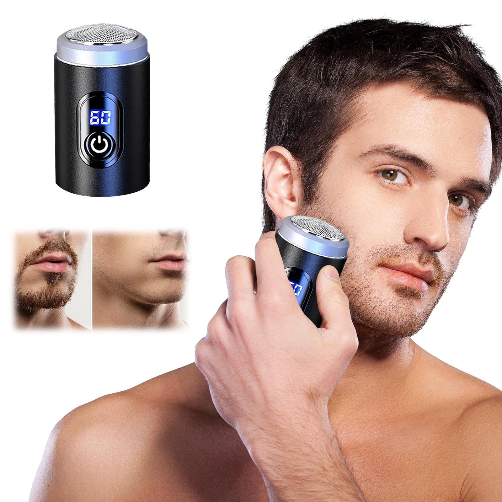 Ashosteey Mini Electric Shaver,Portable Powerful Storm Razor for Men ...
