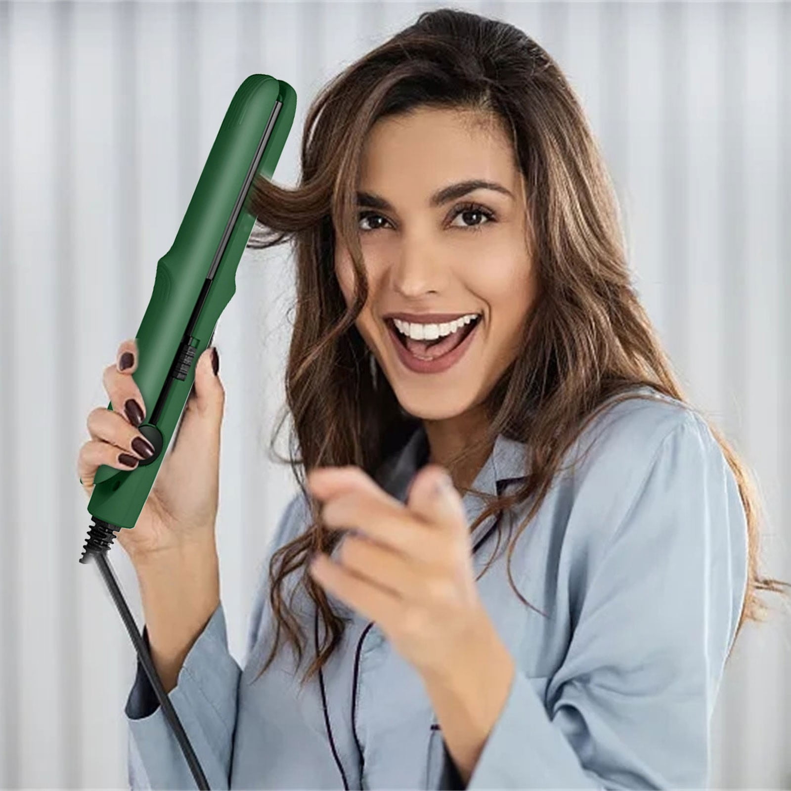 Ashosteey Mini Portable Flat Iron,Ceramic Small Hair Straightener for ...