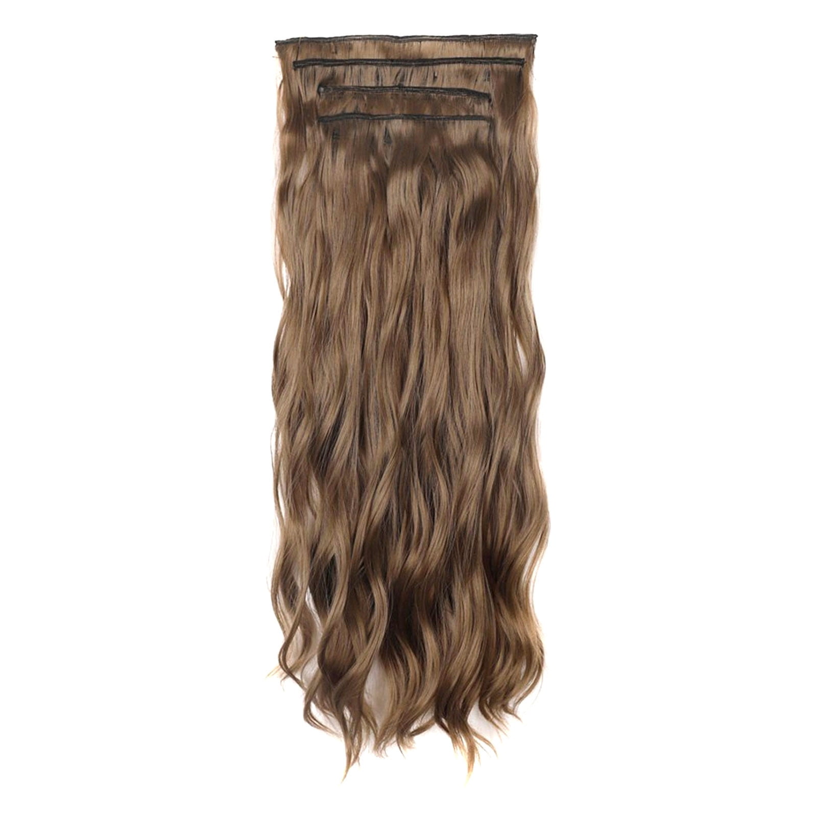 Ashosteey Remy Clip in Hair Extensions Human Hair Medium Brown,Natural ...