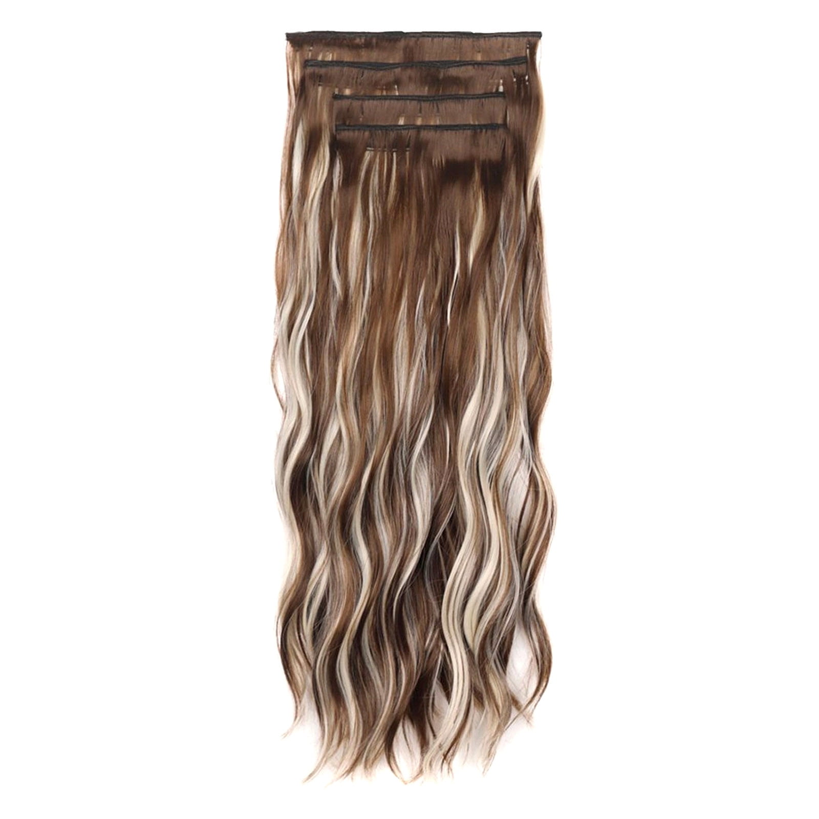 Ashosteey Remy Clip in Hair Extensions Human Hair Medium Brown,Natural ...