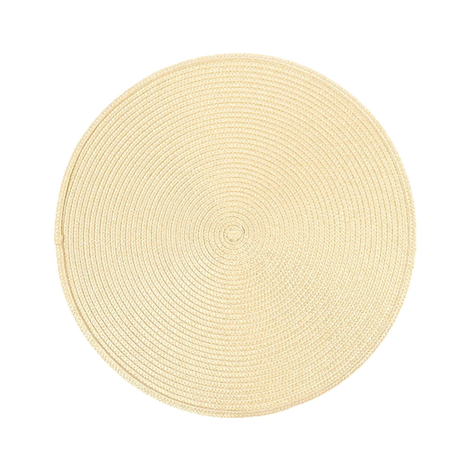 Ashosteey Round Braided Placemats,Round Table Mats for Dining Tables ...