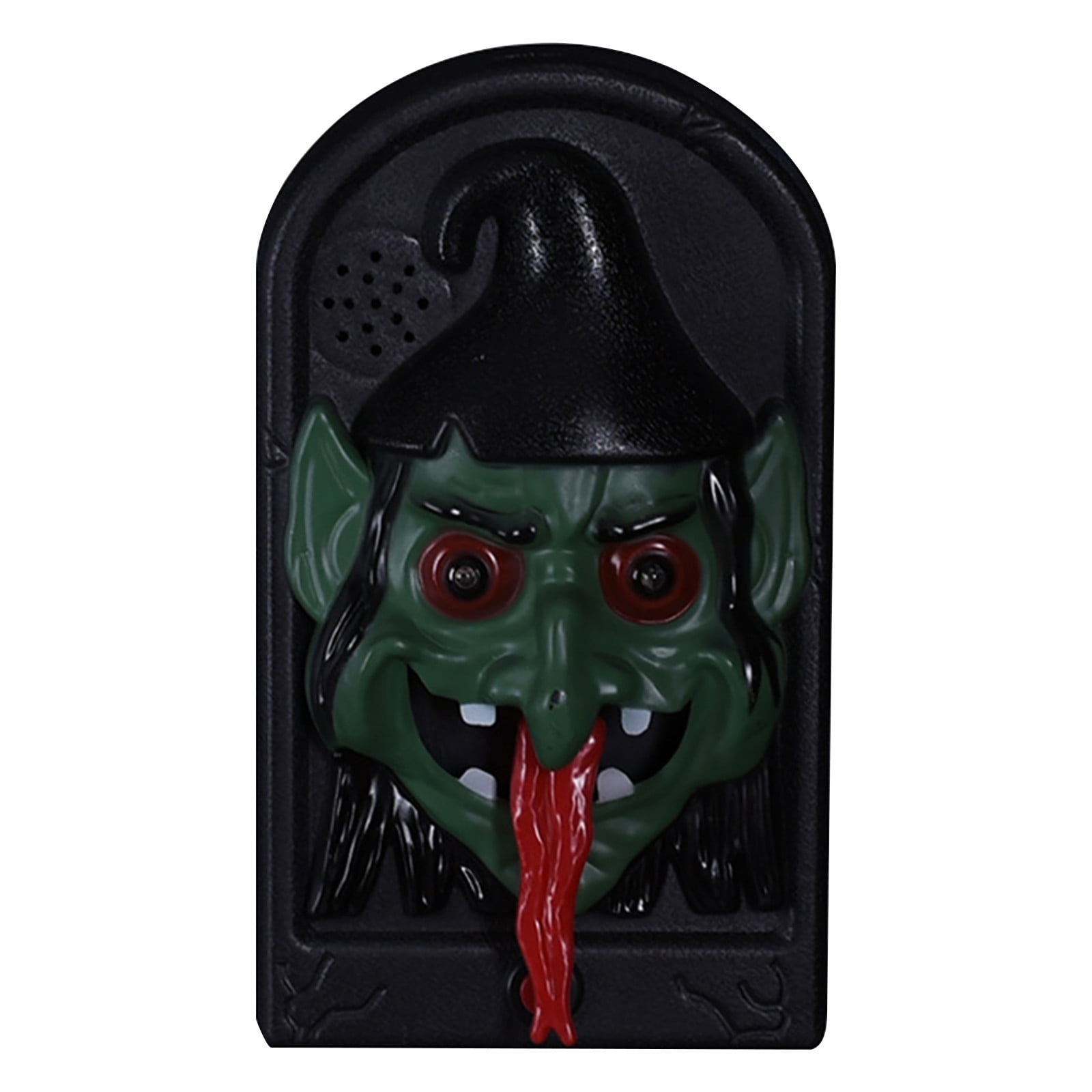 Ashosteey Skull Doorbell Animated Halloween Door Bell Decoration with ...