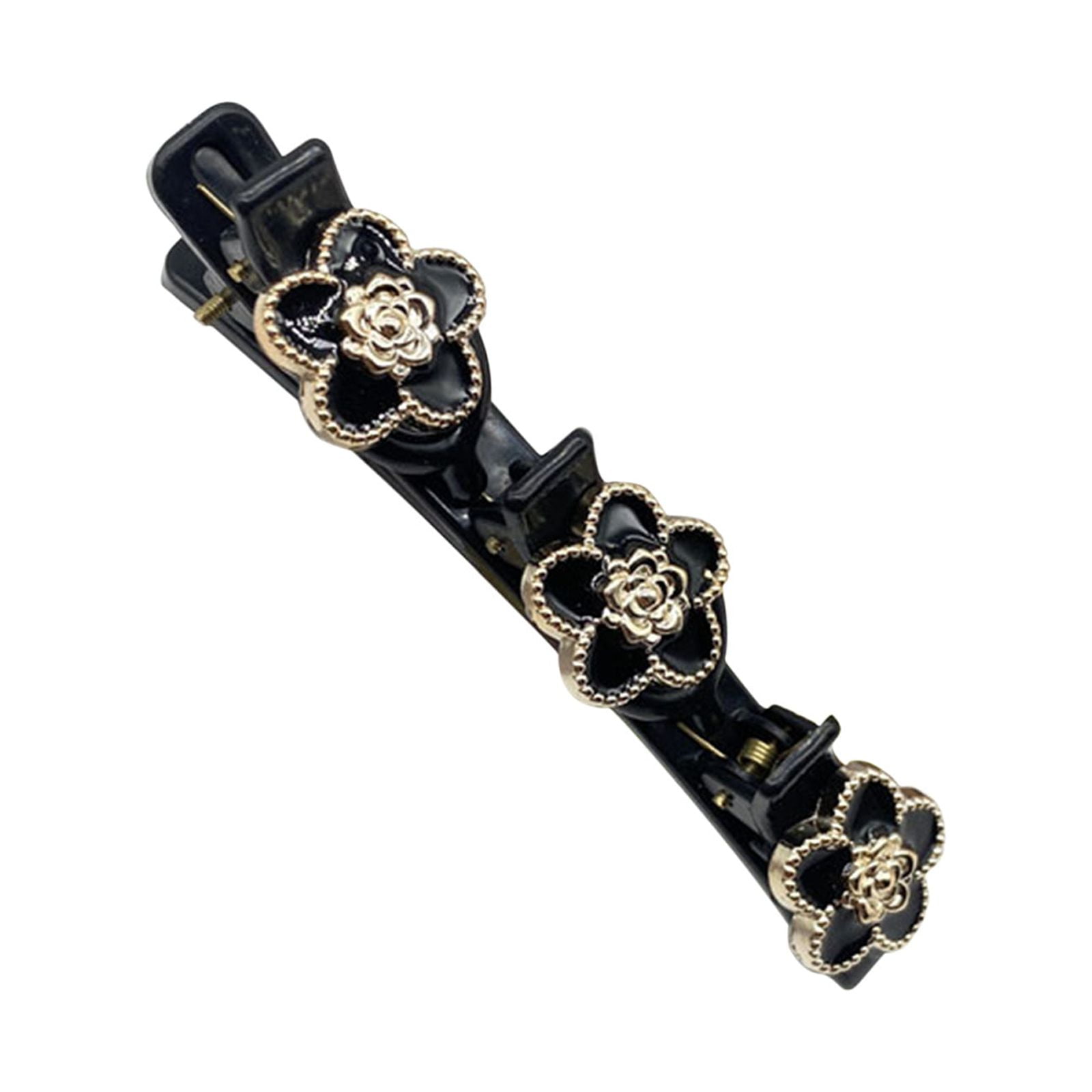 Ashosteey Sparkling Crystal Stone Braided Hair Clips for Women and ...