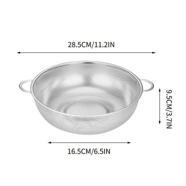 Duety 2Pcs Pot Strainer Set Stainless Steel Pasta Colander with Handle ...