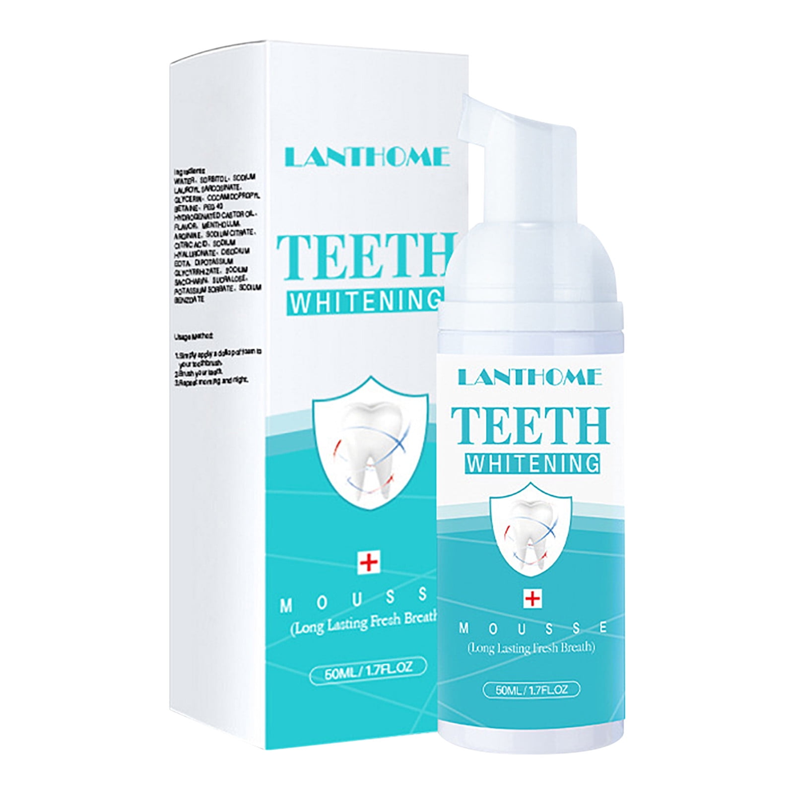 Ashosteey Tooth Cleaning Foam Mousse, Pressing Cleaning Foam Toothpaste ...