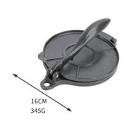 Chef Tacos 8 inch Round Cast Iron Tortilla Press, Pre-Seasoned for ...