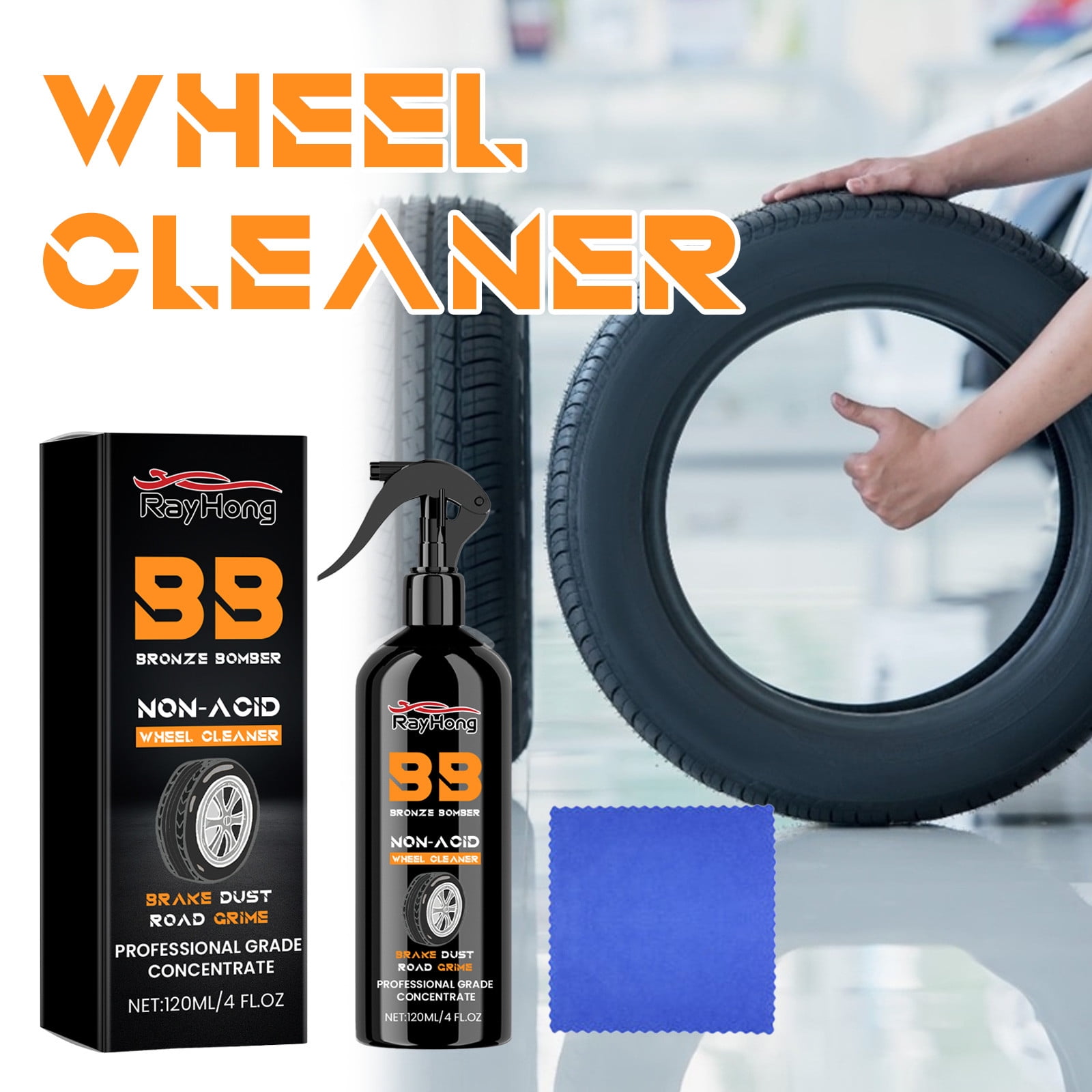 Ashosteey Wheel & Tire Cleaner,All Wheel Cleaner & Iron Remover, Rapid ...