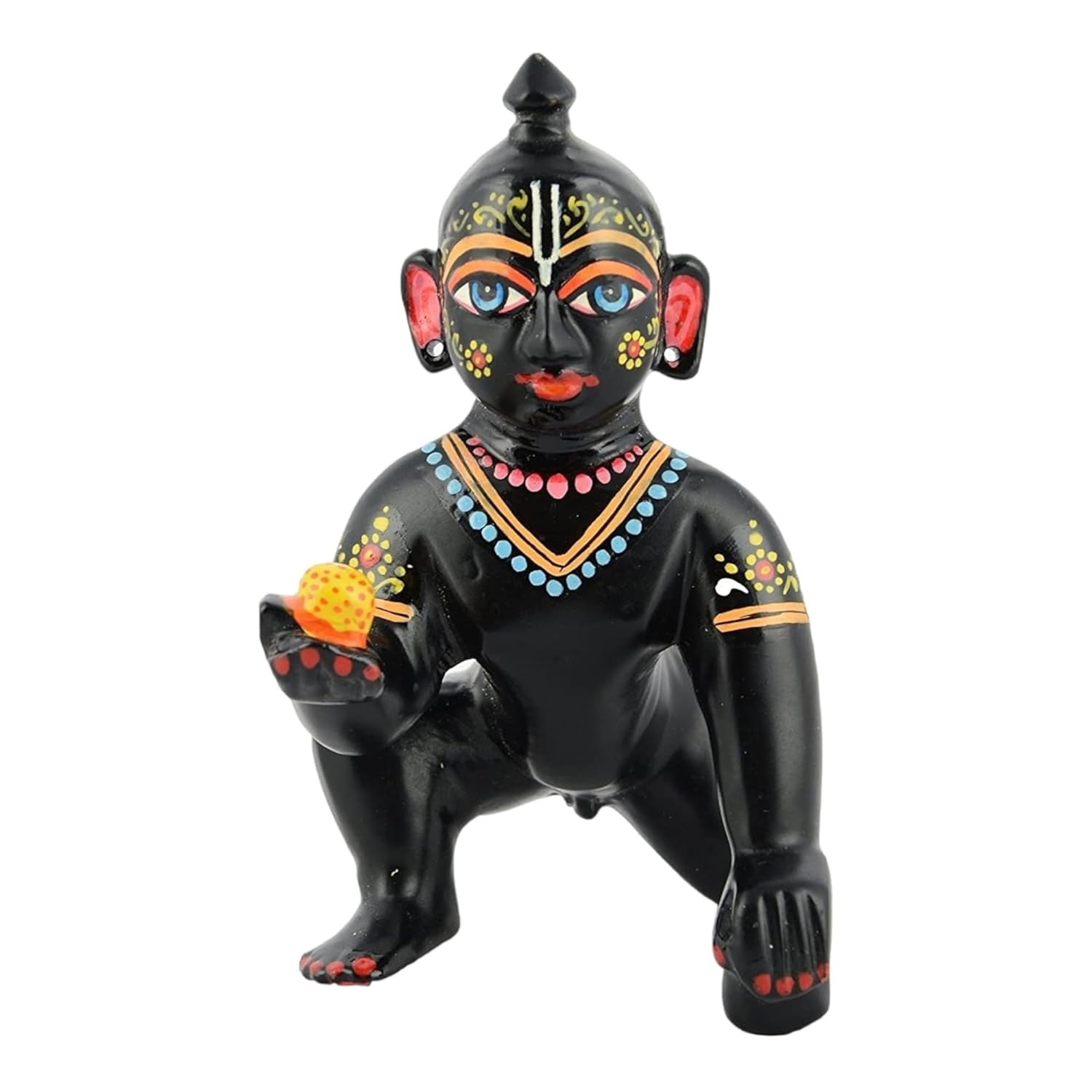 Ashtadhatu Brass Laddu Gopal Idol, Bal Gopal Ji, Black, Brass Idol - 3 ...
