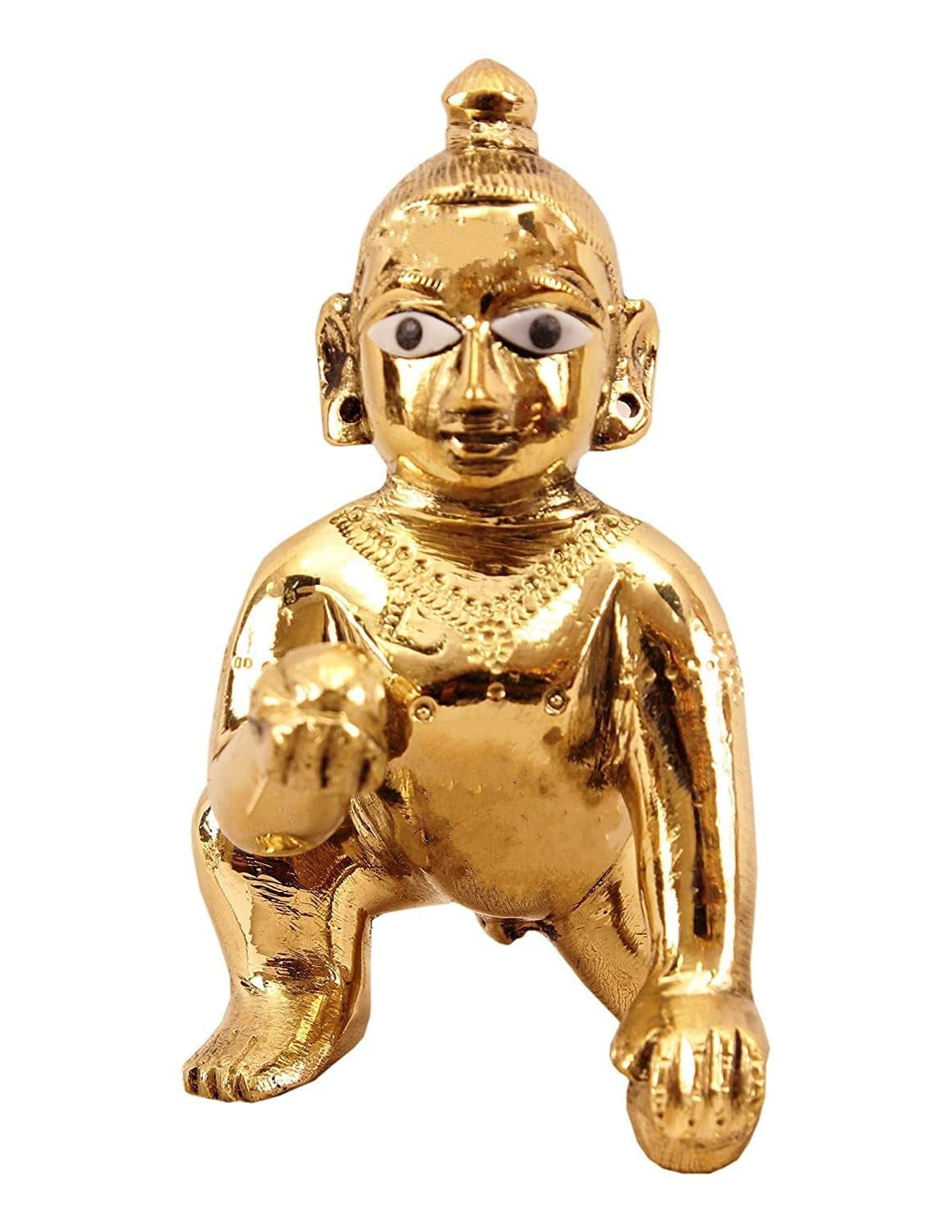 Ashtadhatu Laddu Gopal Idol, Thakur Ji, Bal Gopal, Gold, Brass, Size ...