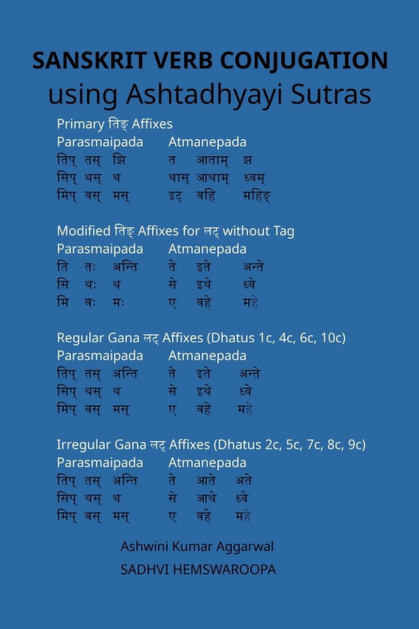 Ashtadhyayi of Panini: Sanskrit Verb conjugation using Ashtadhyayi ...