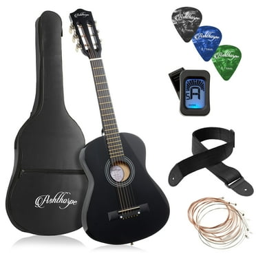 30IN. (1/2 SIZE) Guitar Package - Black - Walmart.com