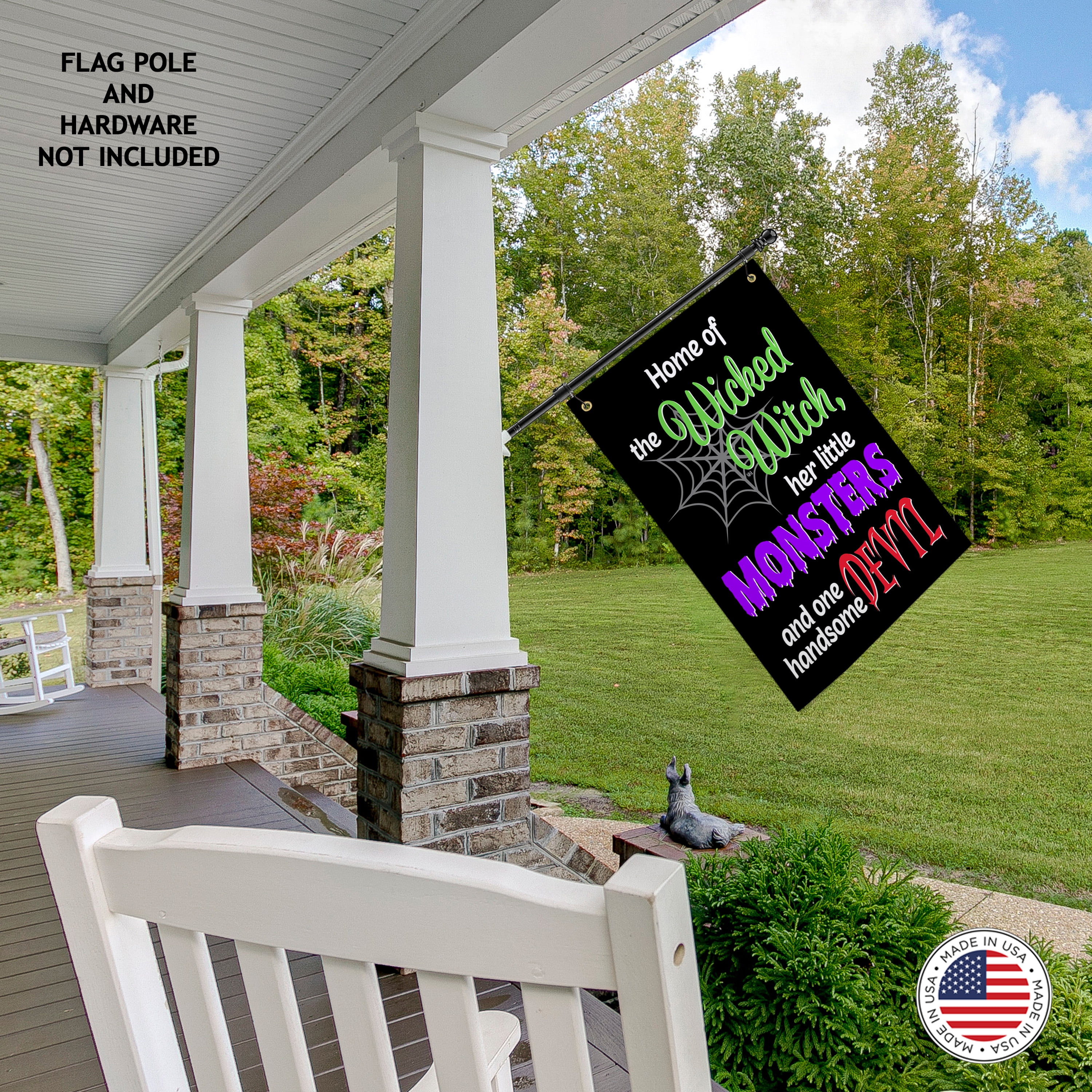 Ashton 3 x 5 Home of the Wicked Witch Decorative Flag. 100% Made in the ...