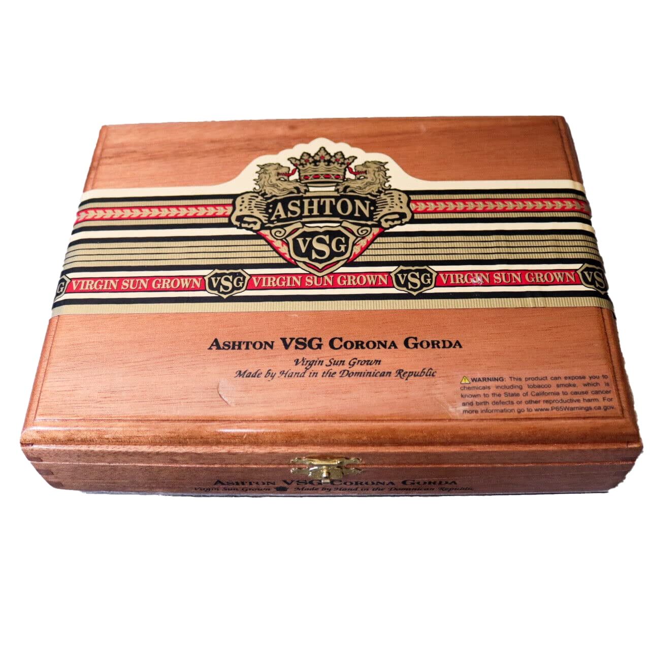 Ashton Corona Gorda VSG Empty Wood Cigar Box 9" x 6.5" x 2" - Walmart.com