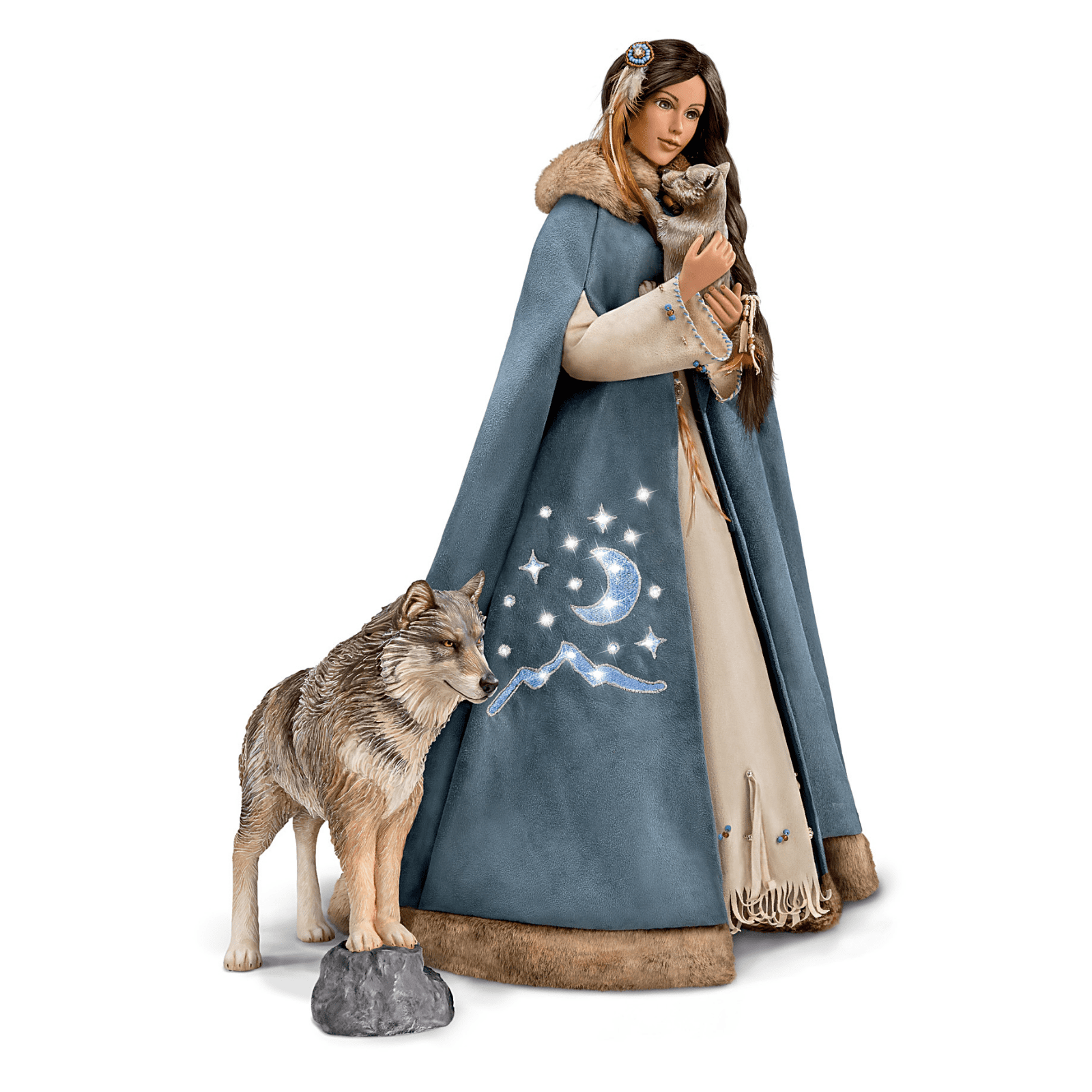 The Ashton-Drake Galleries Maiden of The Wolf Moon Portrait Doll ...