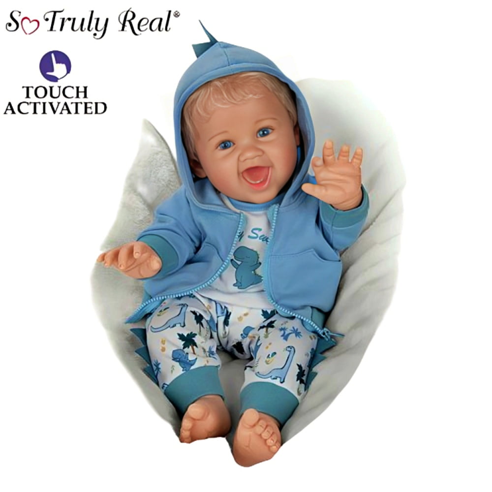 The Ashton-Drake Galleries Sweet Snugglesaurus Baby Collectible Doll ...