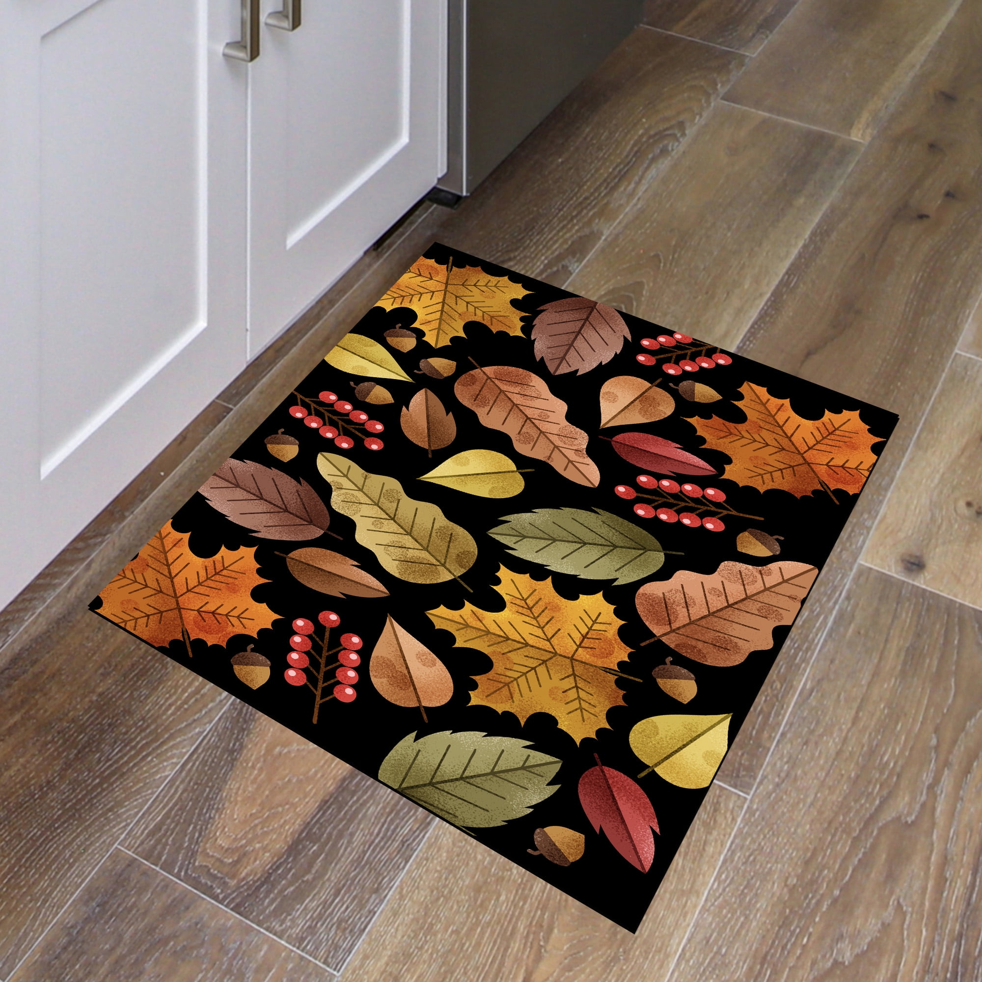 Ashton Fall Leaves in-door out-door Decorative Door Mat - Walmart.com