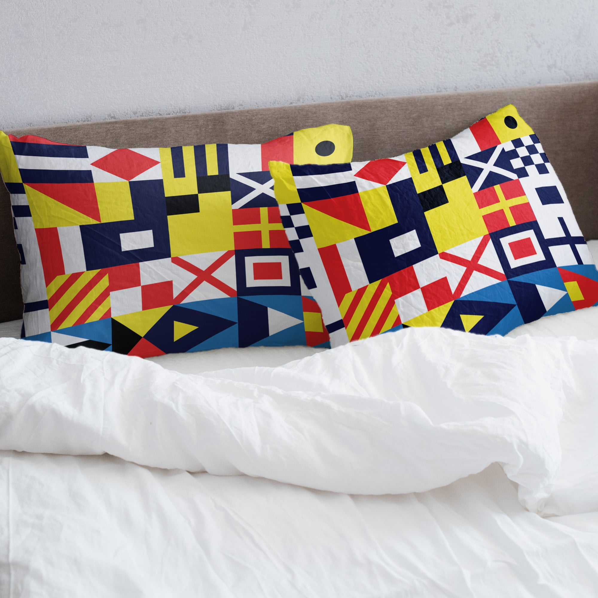 Ashton Nautical Flags Pillow Case set of 2 - Walmart.com