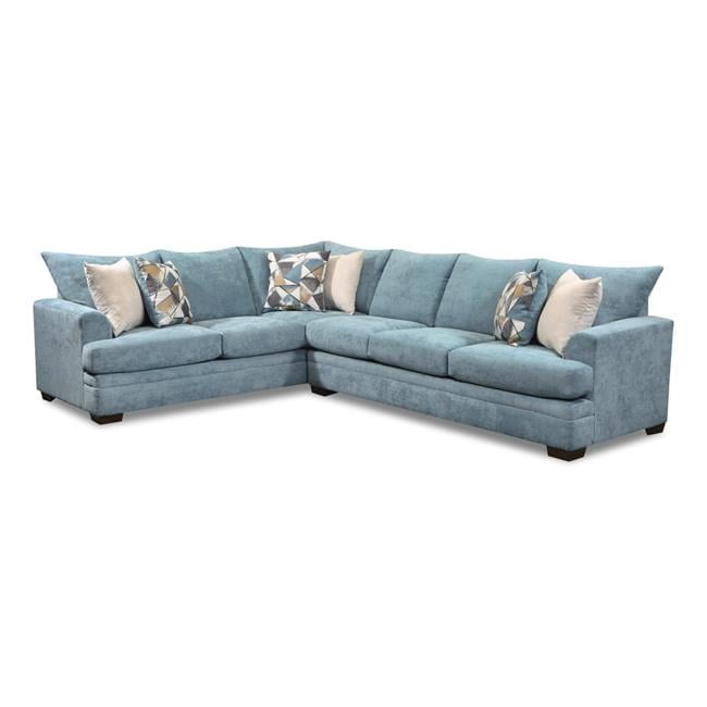 Ashton Oversized Corner Sectional, Blue - Walmart.com