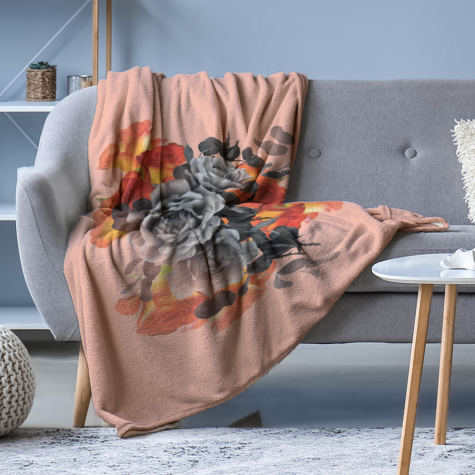 Ashton Super Soft Rose Plush Throw 40" X 57" - Walmart.com