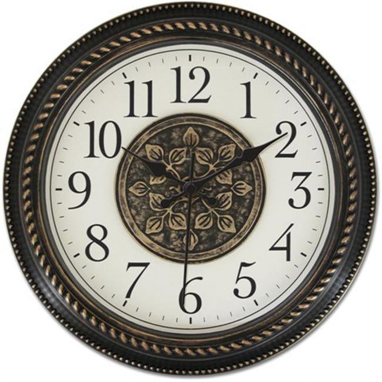 Ashton Sutton WAC858 Quartz Analog Wall Clock, Antique Bronze Plastic ...