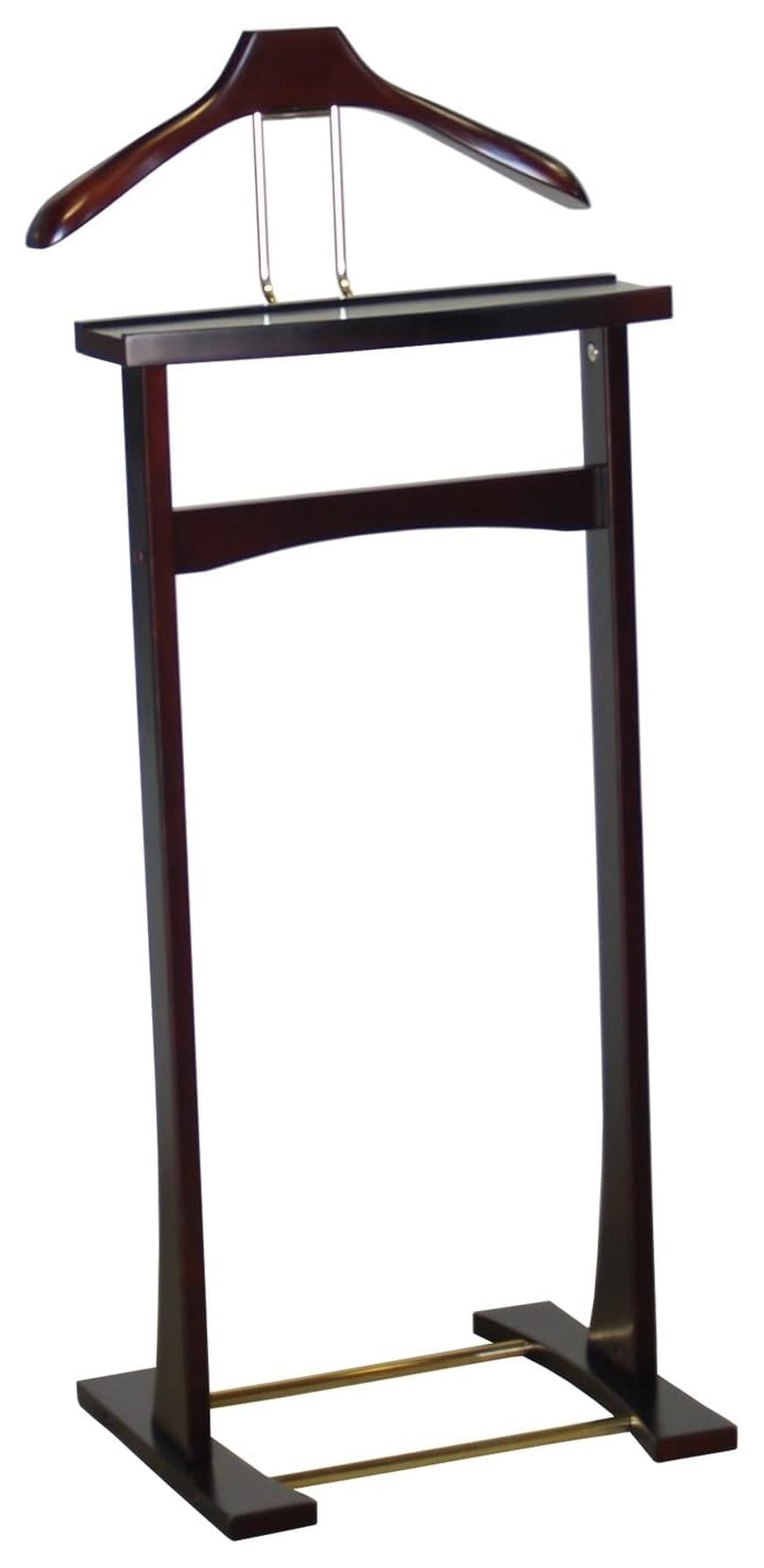 Ashton Valet Suit Stand with Top Tray, Contour Hanger, Trouser Bar and ...