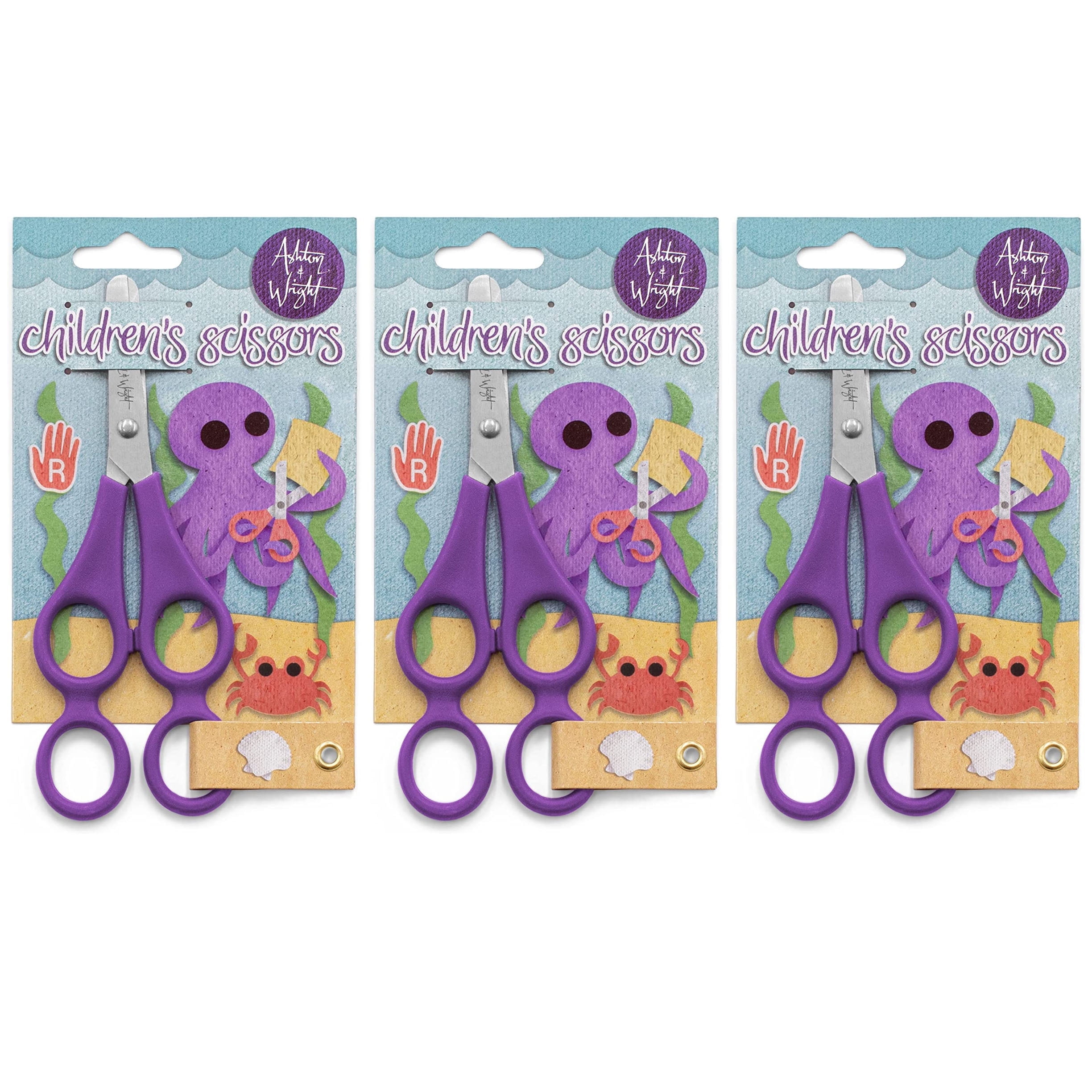 Ashton and Wright - Double Hole Training Scissors - Purple - Right ...