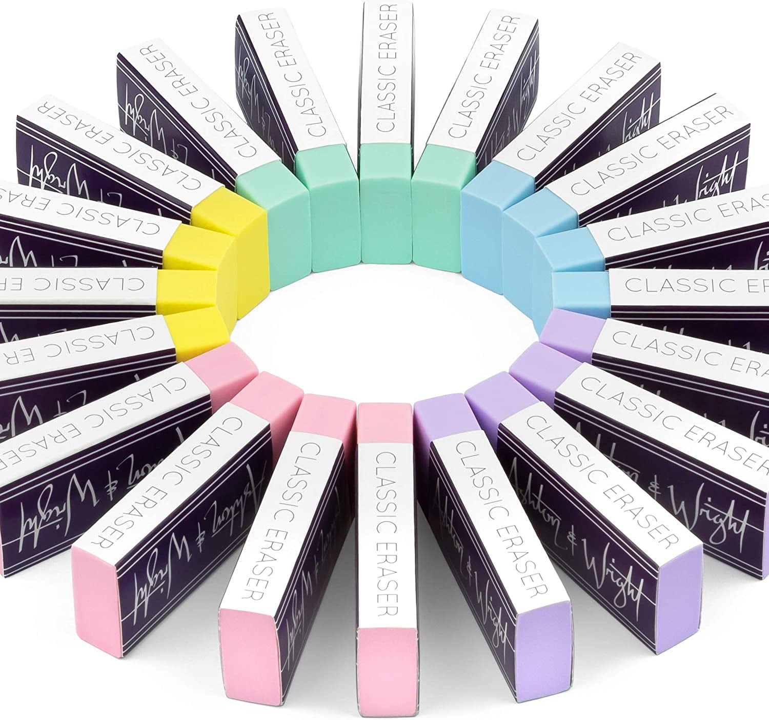 Ashton and Wright - Classic Eraser - Latex Free Plastic Rubber - Pack ...