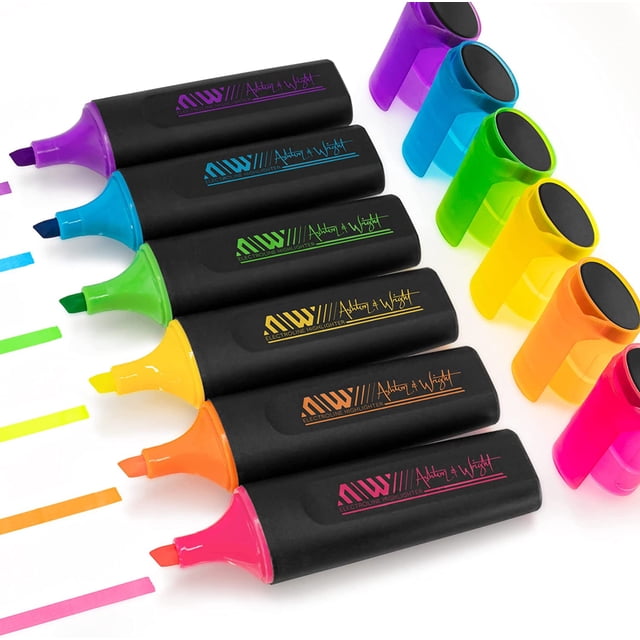 Ashton and Wright ElectroLine Highlighter Marker Pens - Neon Colors ...