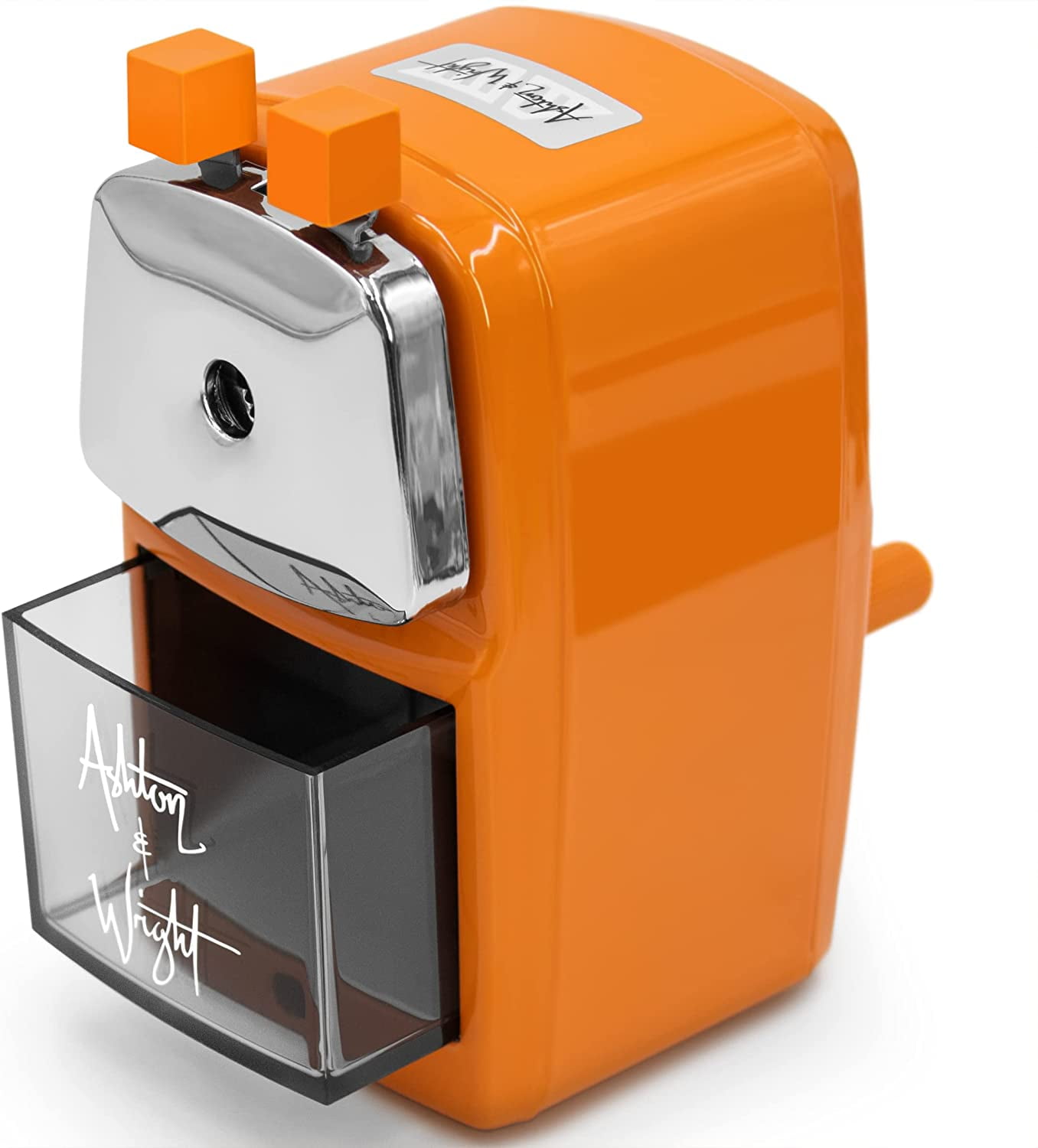 Ashton and Wright - Mechanical Desktop Pencil Sharpener - Orange ...