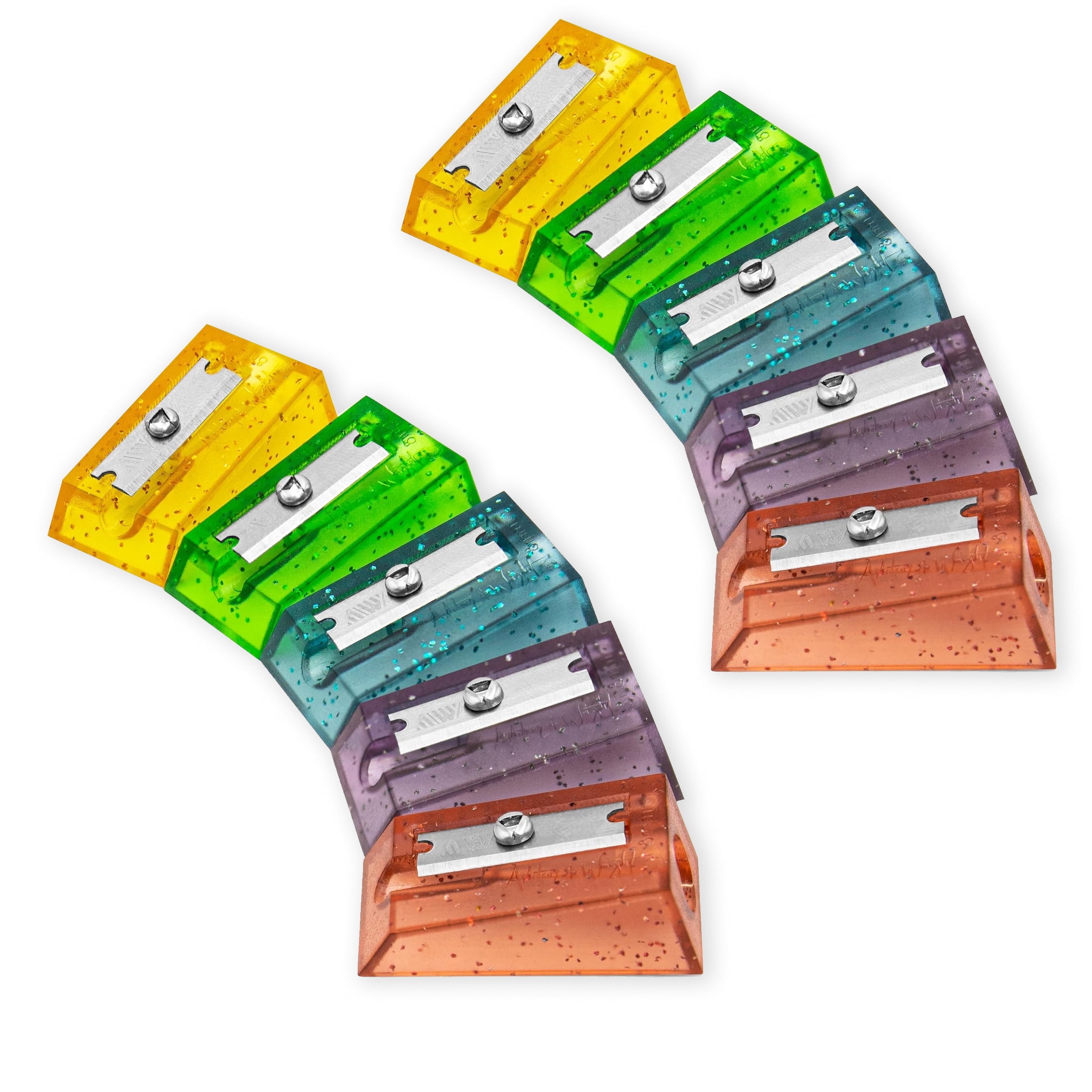 Ashton and Wright Single Hole Sharpener - Glitter Set - Pack of 10 ...