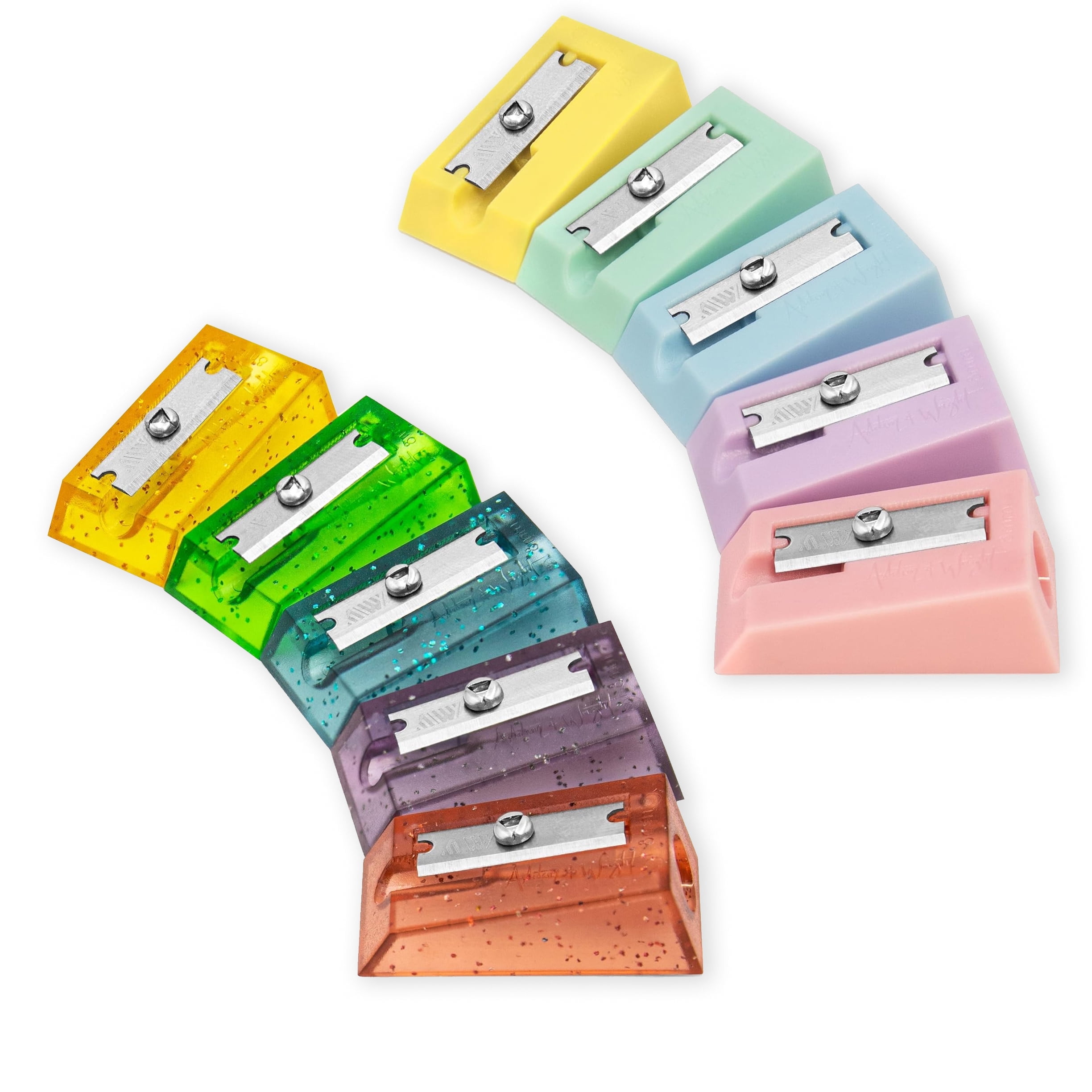 Ashton and Wright Single Hole Sharpener - Glitter and Pastel Set - Pack ...