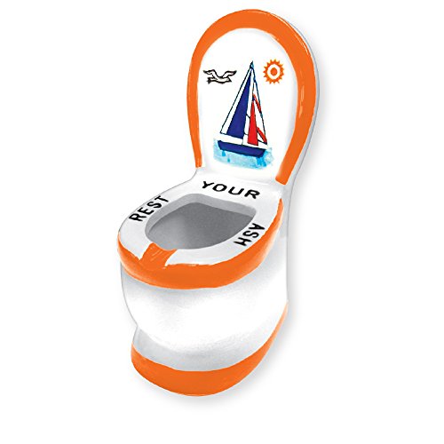 Ashtray Ceramic Toilet Funny Novelty Ashtrays 'Rest Your Ash' Cigarette ...