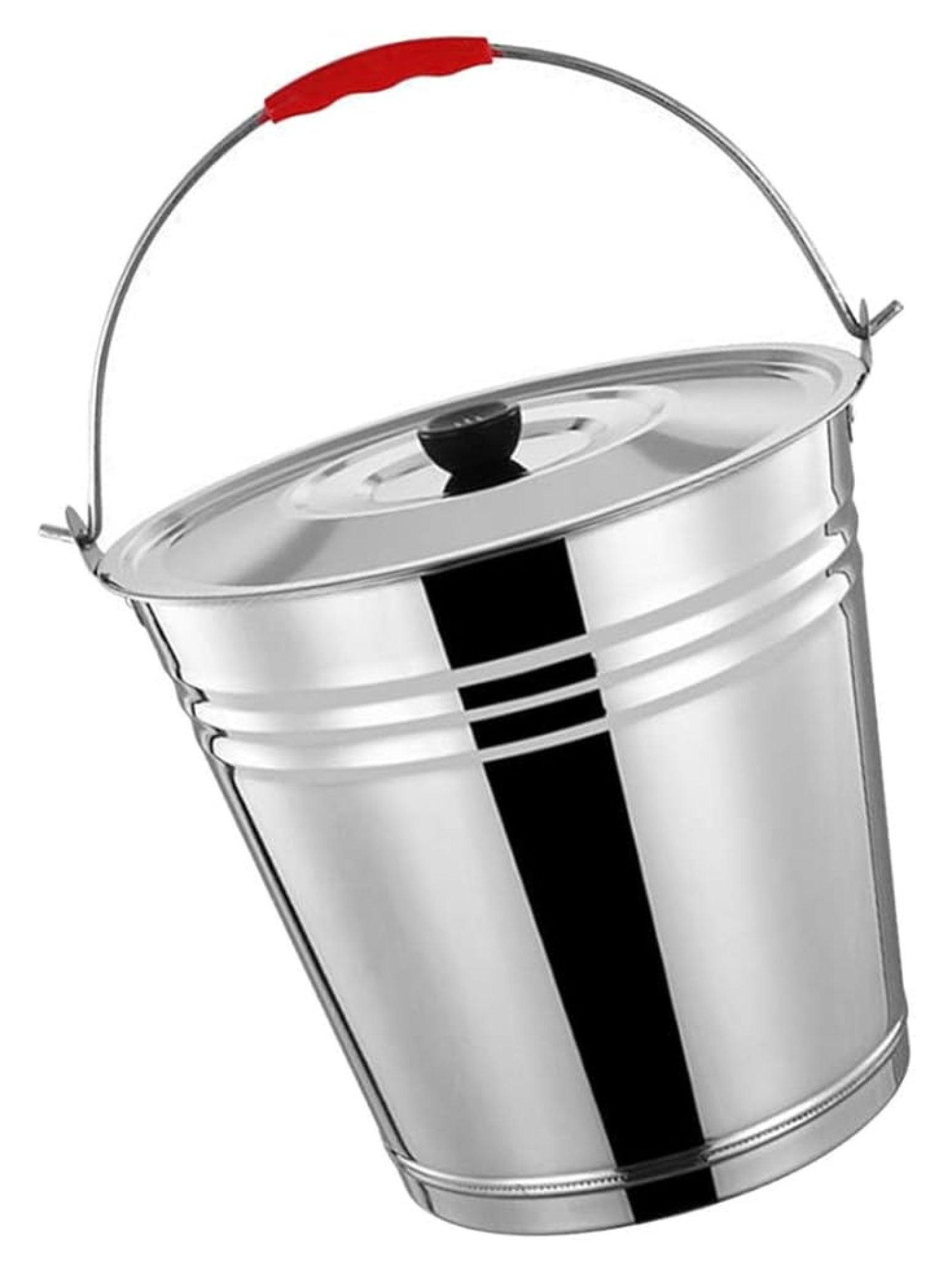 Ashtray Fireplace Tools Bucket Metal Trash Can with Lid and Handle ...
