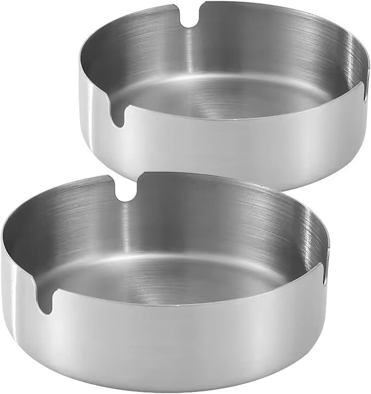 Ashtray Stainless Steel Cigarette Ashtray Ash Tray for Cigarettes 2 ...